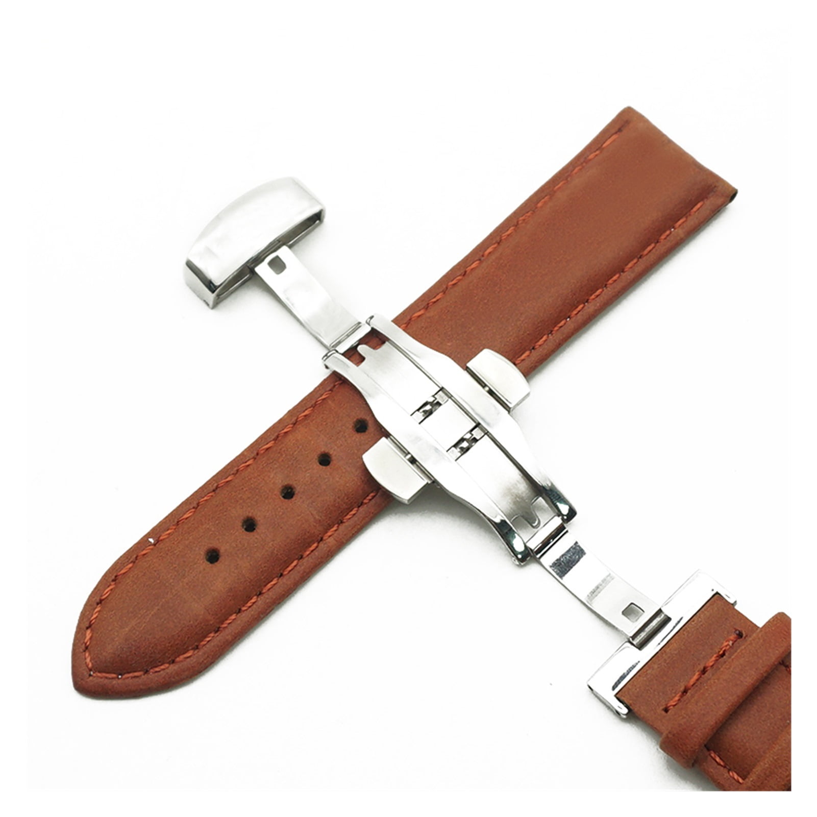 Watchband 20mm 22mm Straps With Solid Automatic Butterfly Buckle ...