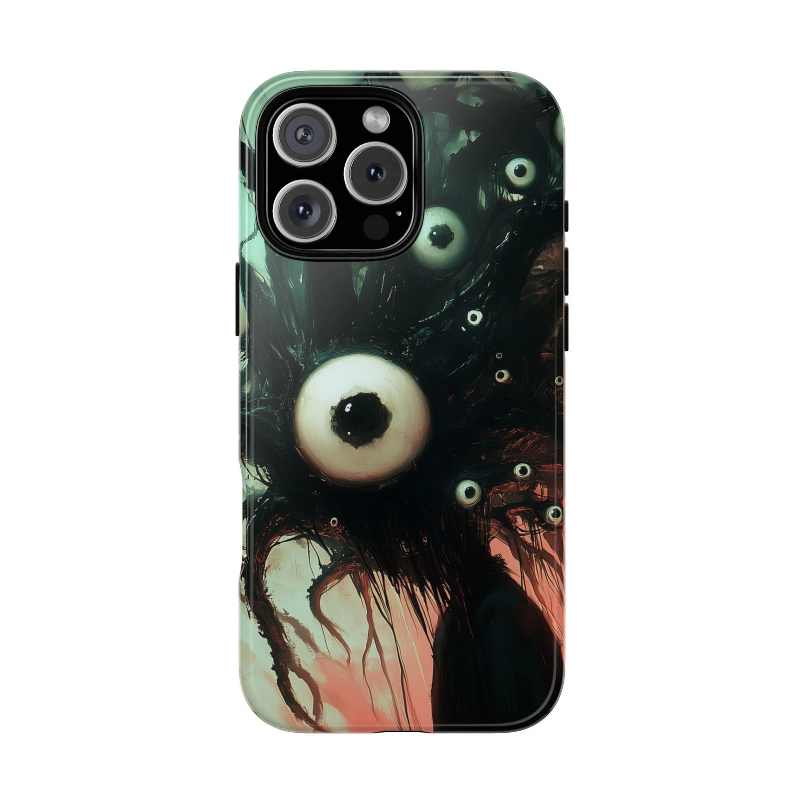 Watcher Eye Abstract Black Surreal Visionary Art Design with iPhone 17 ...