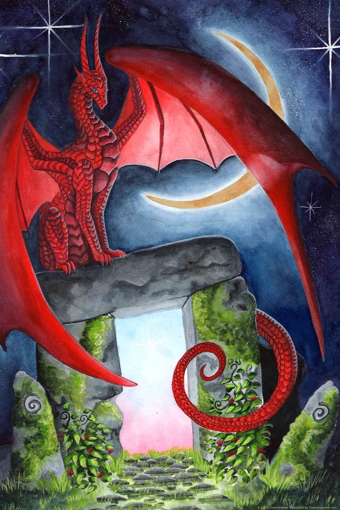 Watcher at the Morning Gate by Carla Morrow Red Dragon Stone Moon ...