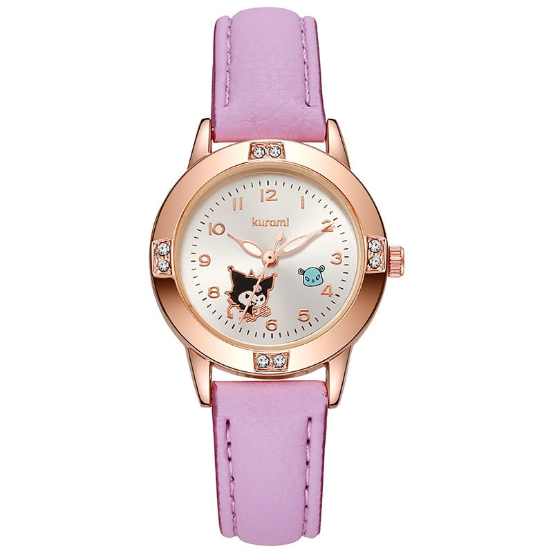 Watches Cinnamoroll Kuromi My Melody Cute Cartoon Rose Gold with ...