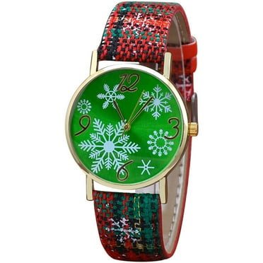 Christmas Santa Claus Watch in Gold (Large) - Walmart.com