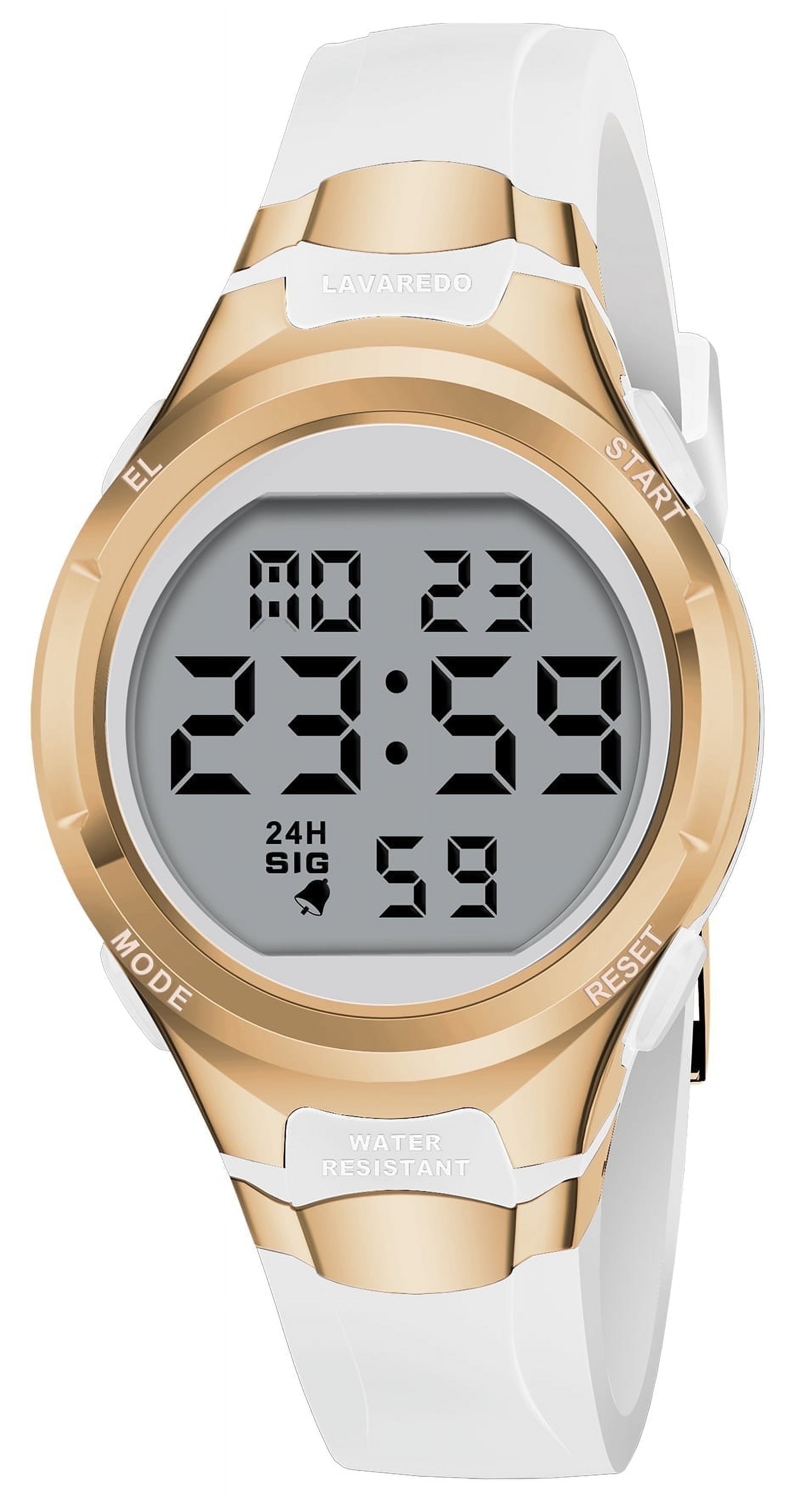 Watches For Women,Digital Watch for Ladies Waterproof Wristwatch with ...