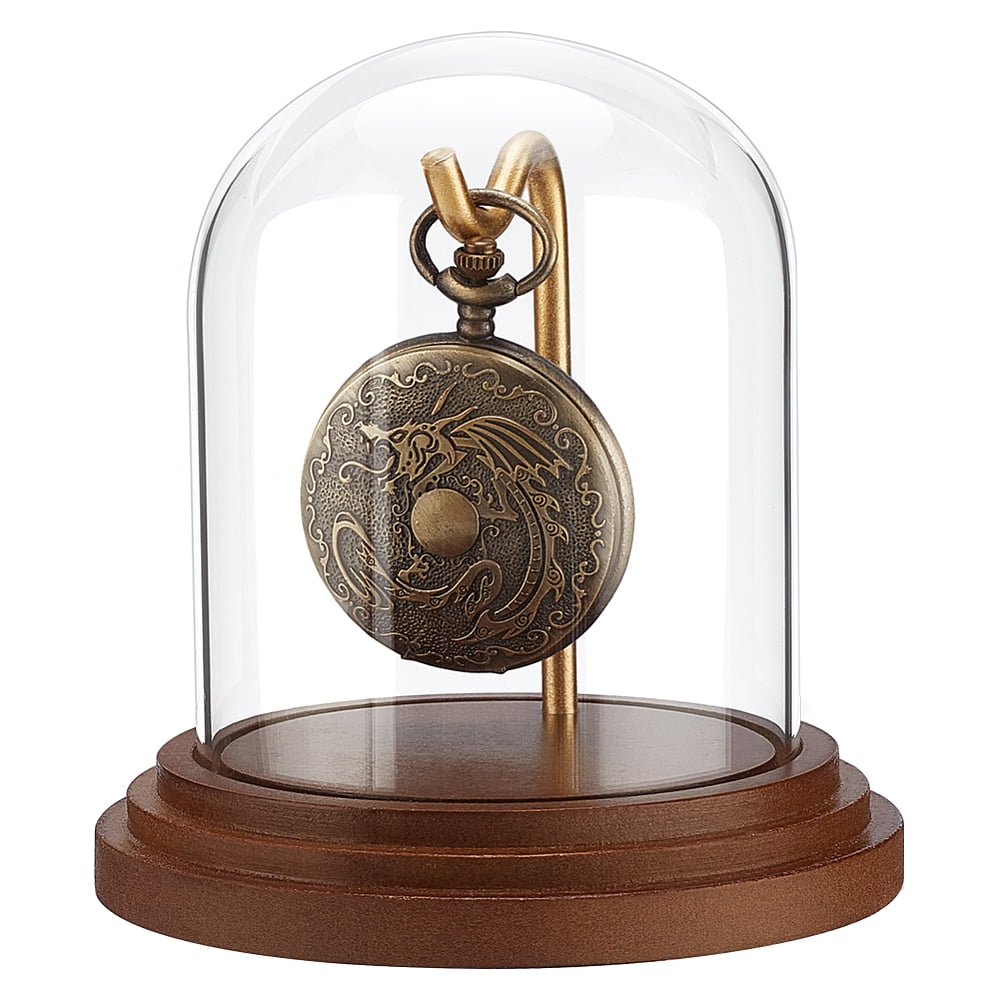Watches Glass Dome Cover Decorative Display Case Cloche Bell Jar ...