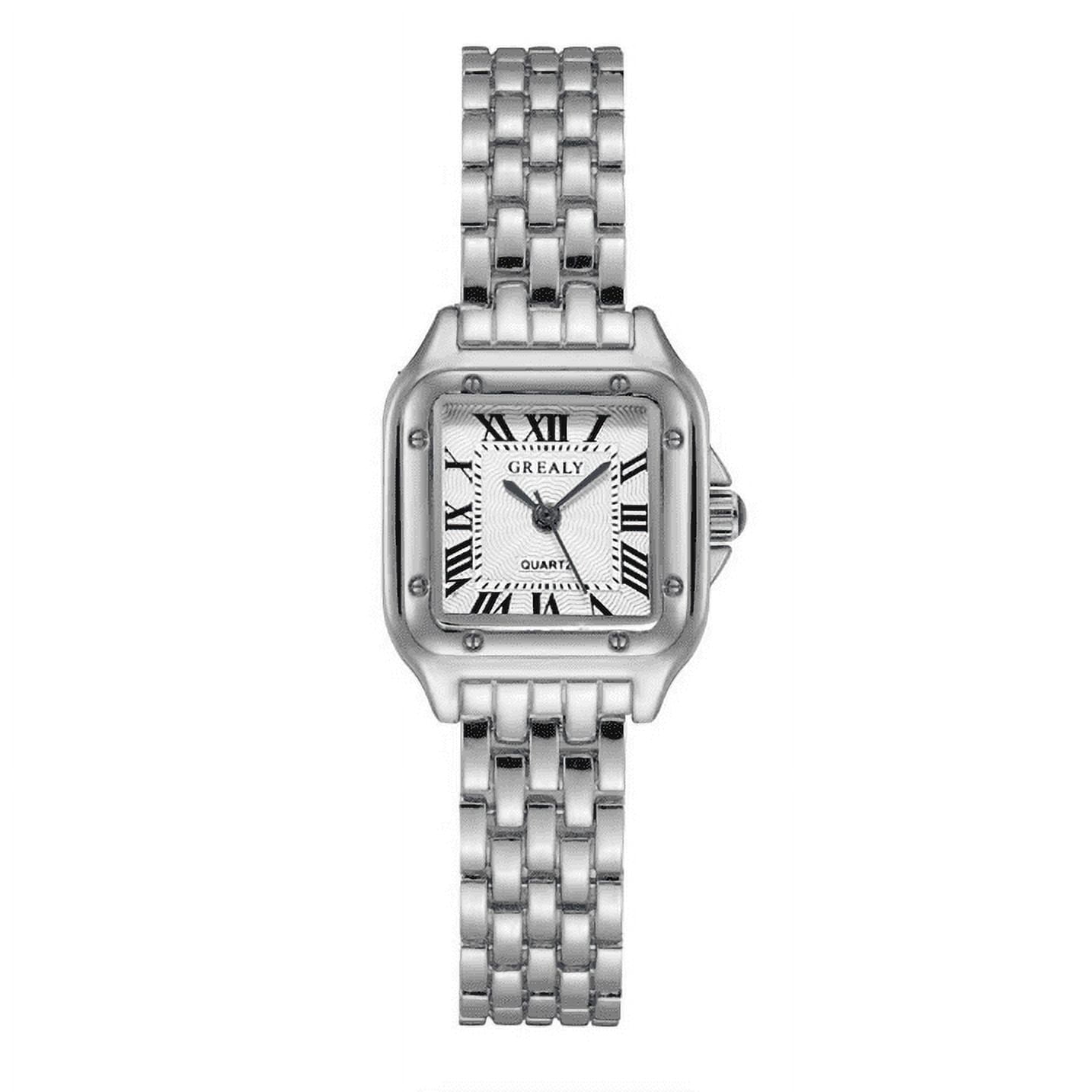 Voltix Small Gold Watch for Women, Vintage Roman Dial, Stainless Steel ...