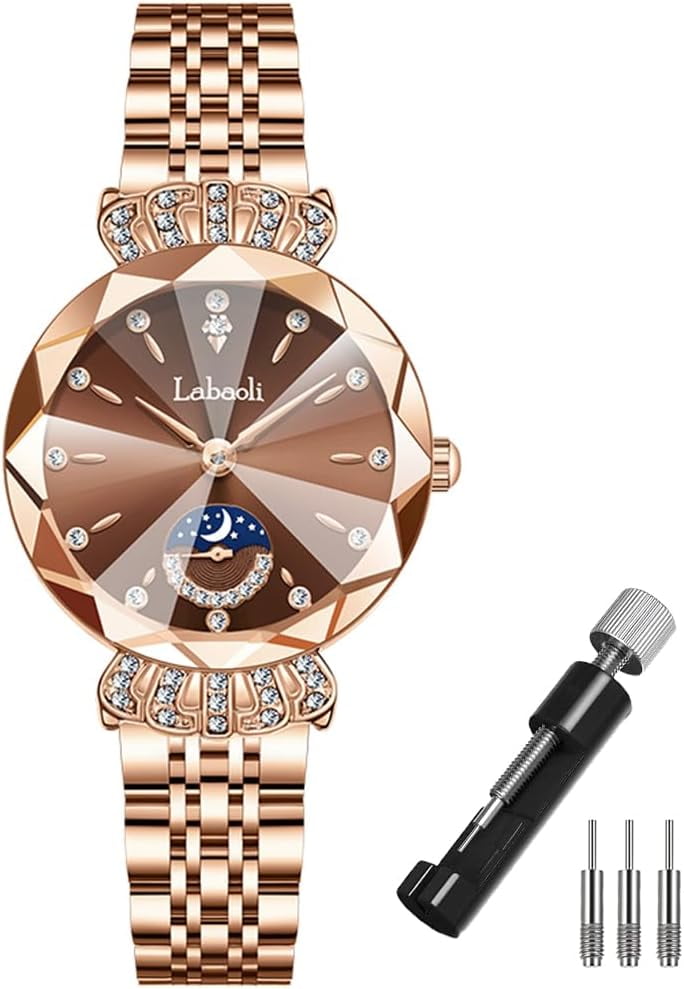 Watches for Women Rose Gold Stainless Ladies Female Fashion Luxury ...