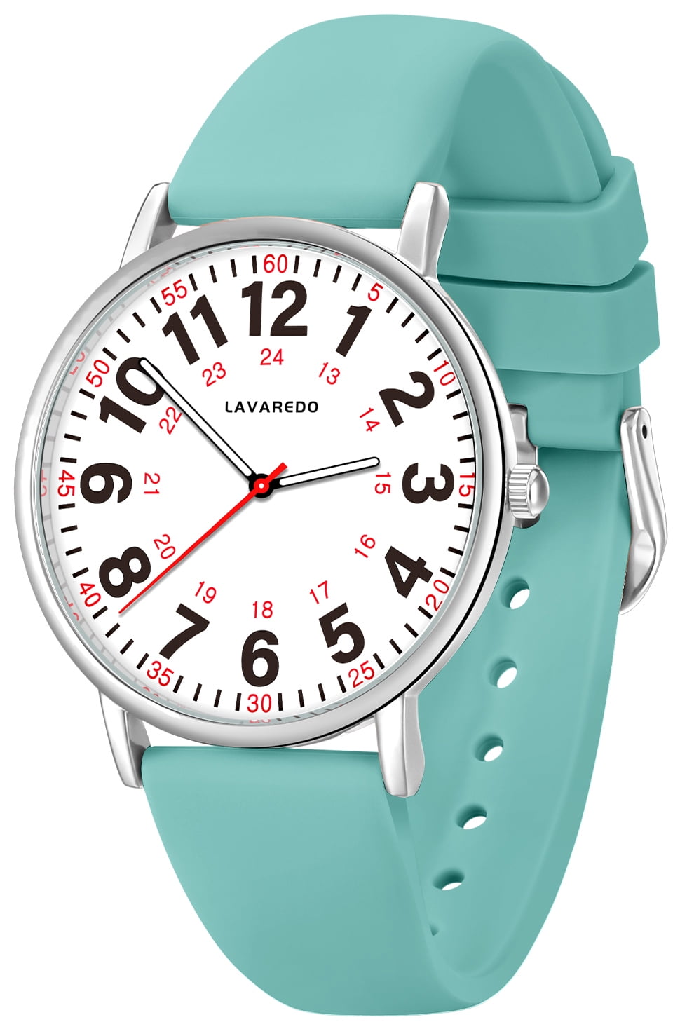 Watches for Women Ultra-Thin Waterproof Nurse Watch with Silicone Band ...