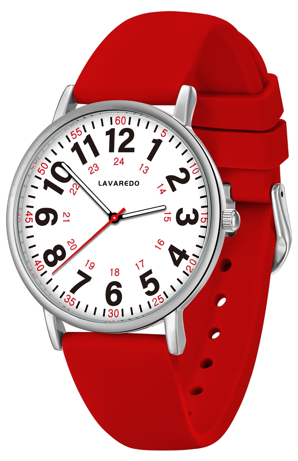 Watches for Women Ultra-Thin Waterproof Nurse Watch with Silicone Band ...