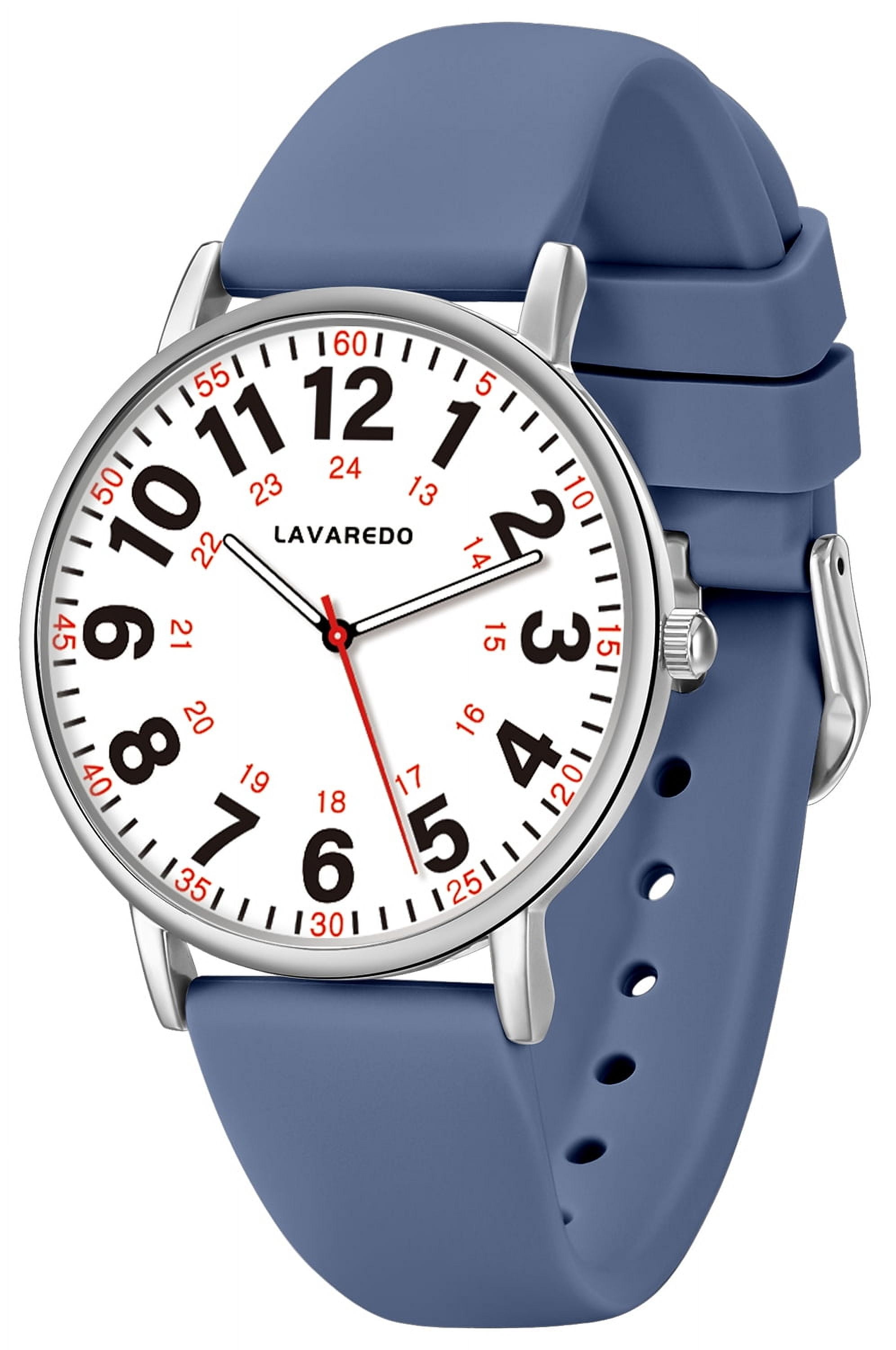 Alps Ultra-Thin Waterproof Nursing Watch, Silicone Band, Luminous Dial ...