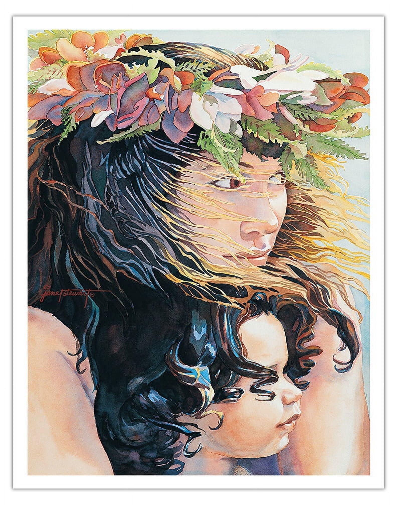 Watching the Hula (Ka Nānā ʻAna O Ka Hula) - Hawaiian Mother and Son ...