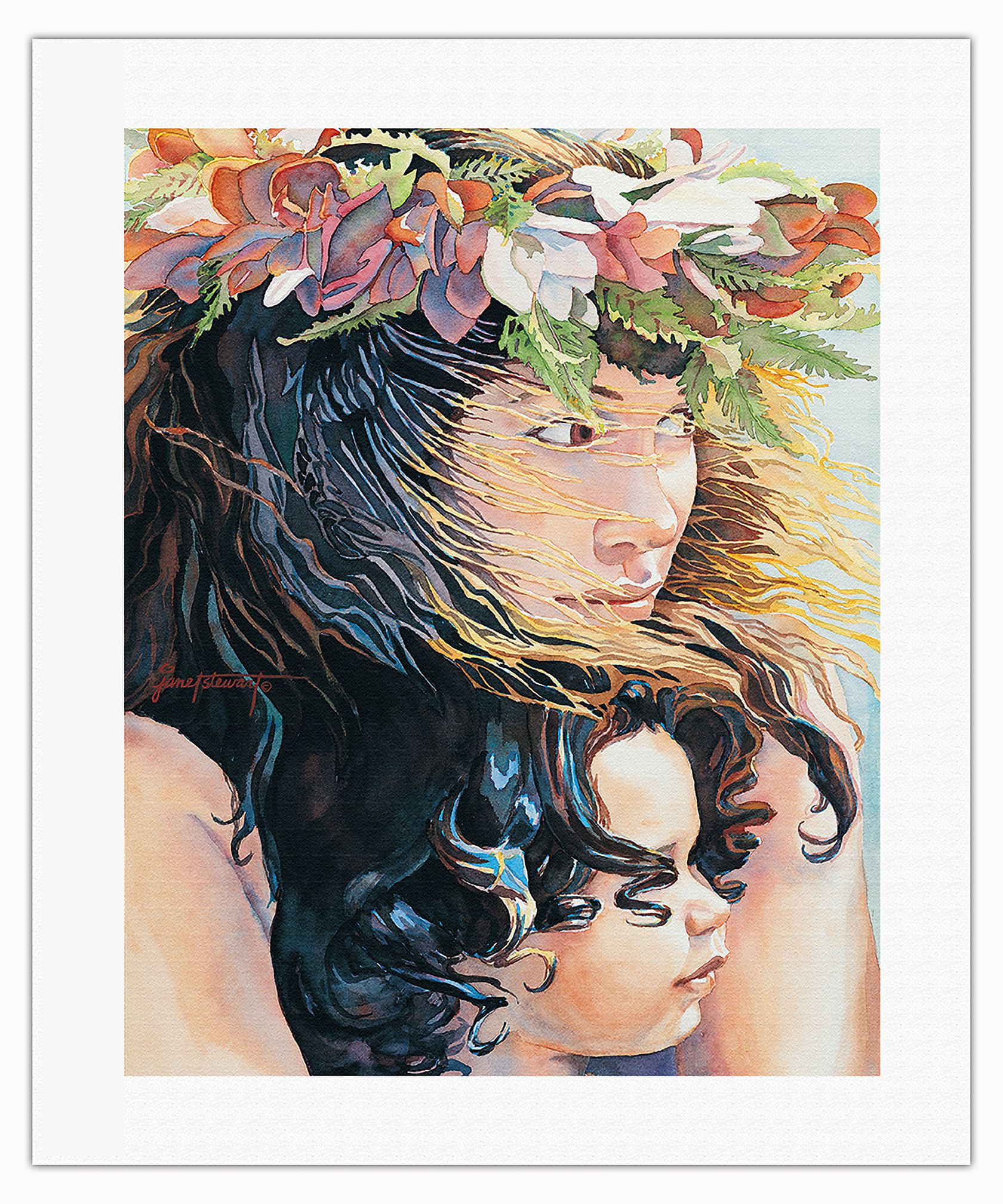Watching the Hula (Ka Nānā ʻAna O Ka Hula) - Hawaiian Mother and Son ...
