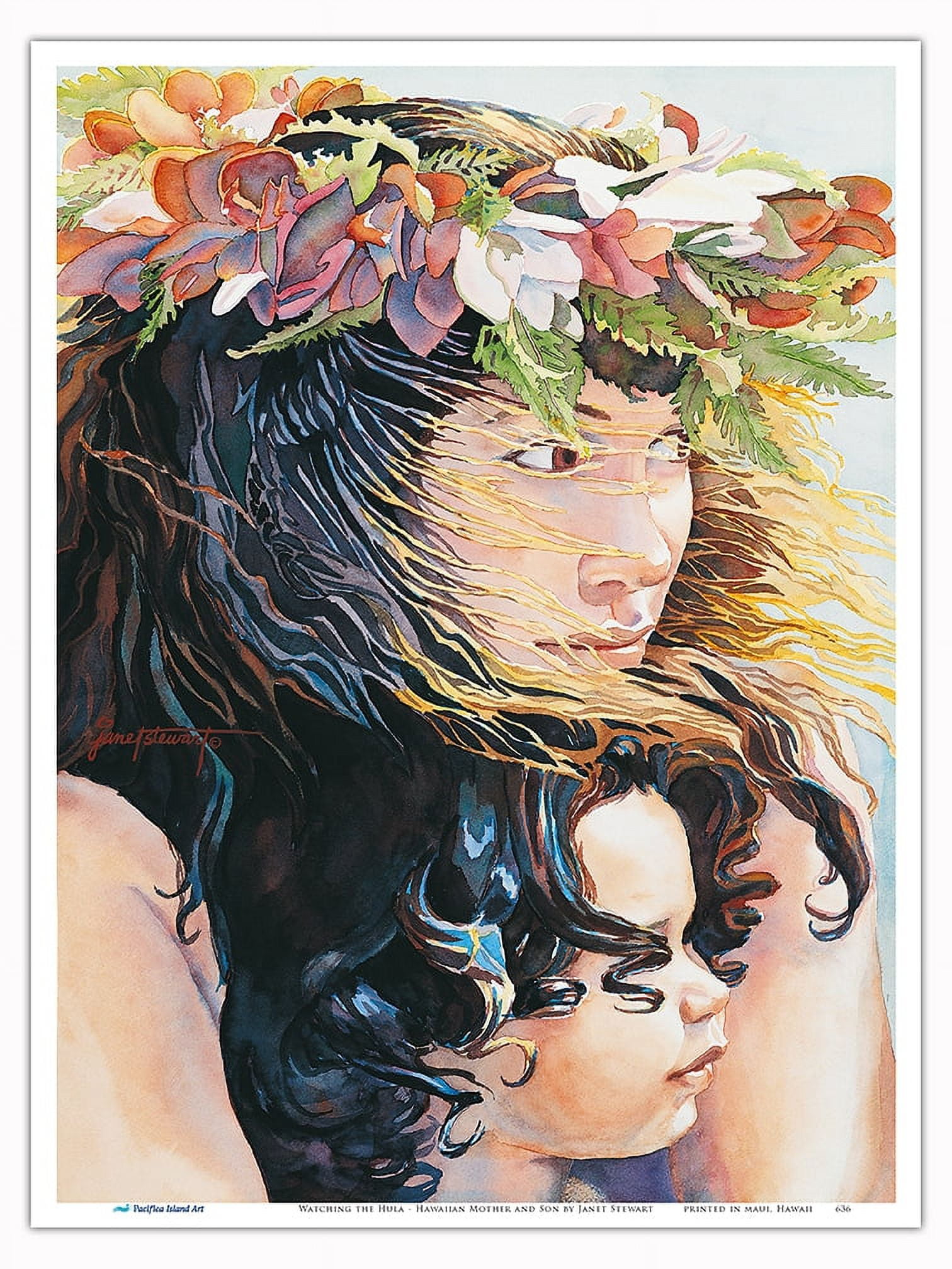 Watching the Hula (Ka Nānā ʻAna O Ka Hula) - Hawaiian Mother and Son ...