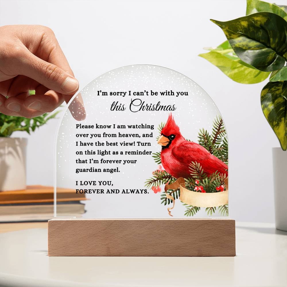 Watching Over You From Heaven Red Cardinal Christmas Memorial LED ...