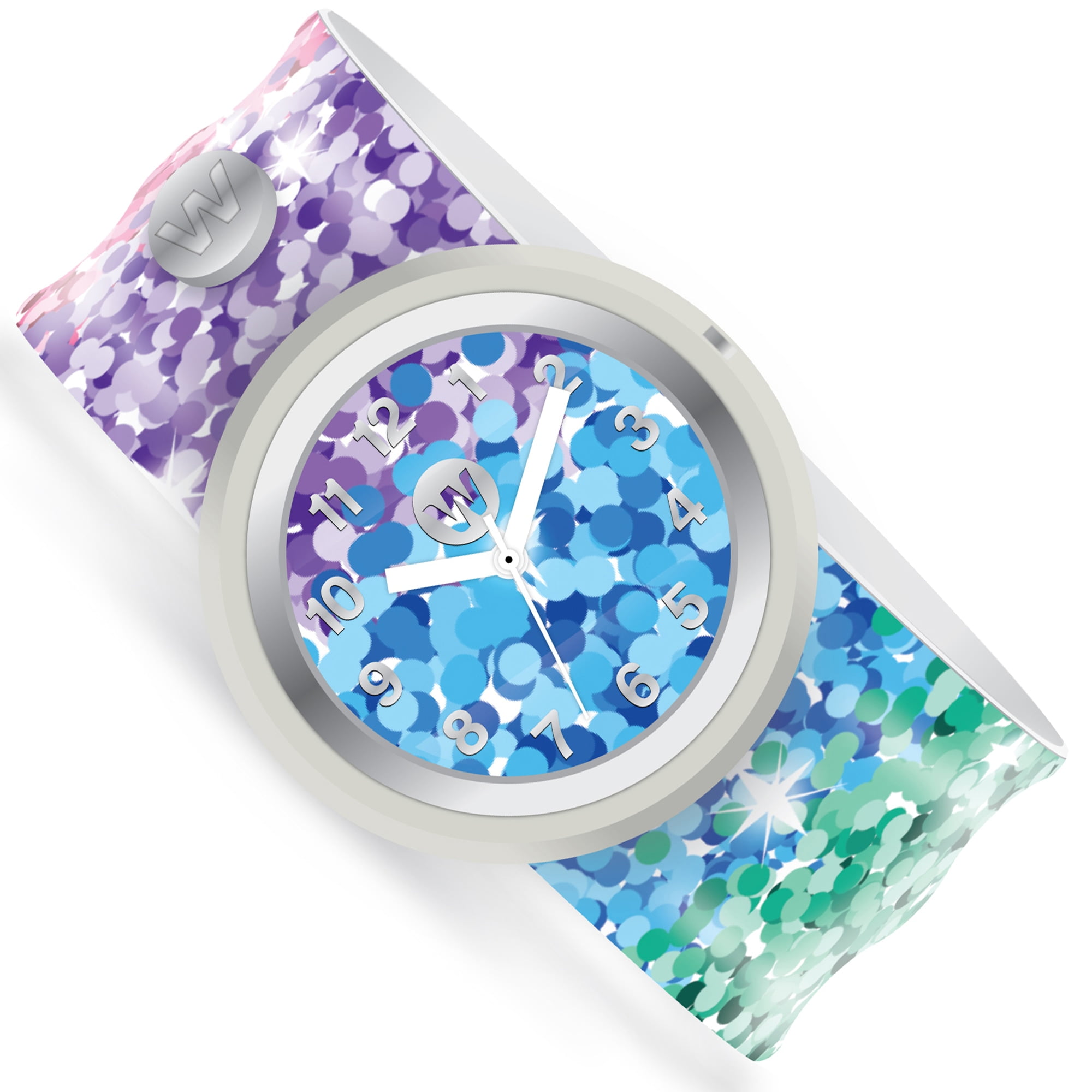 Watchitude: Slap Watch - Sassy Sequins - Rainbow, Kids Analog Watch ...