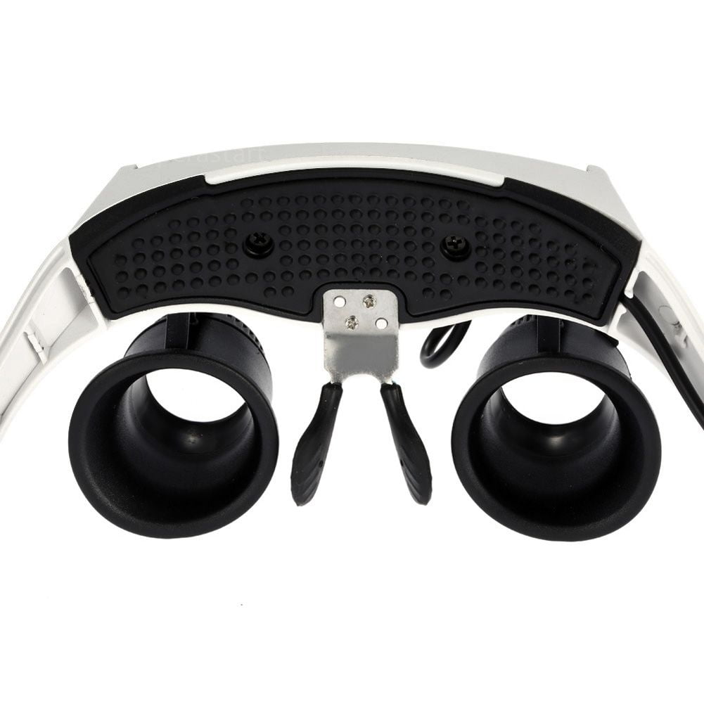Watchmaker Magnifier Loupe Glasses with LED Light 8 Lens 10/15/20/25 ...