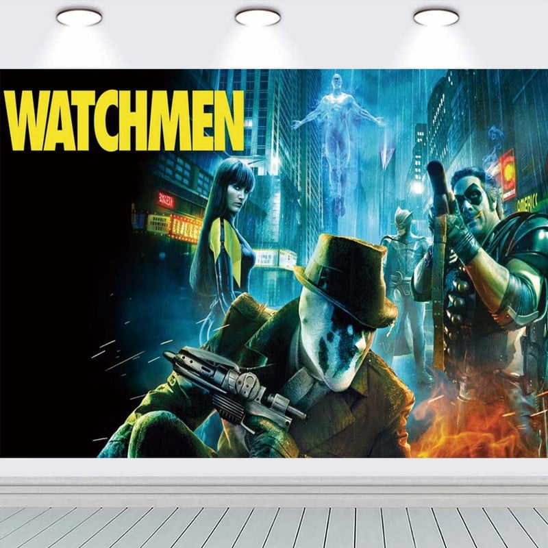 Watchmen Watch Man Movie Backdrop Banner Party Supplies Poster Birthday ...