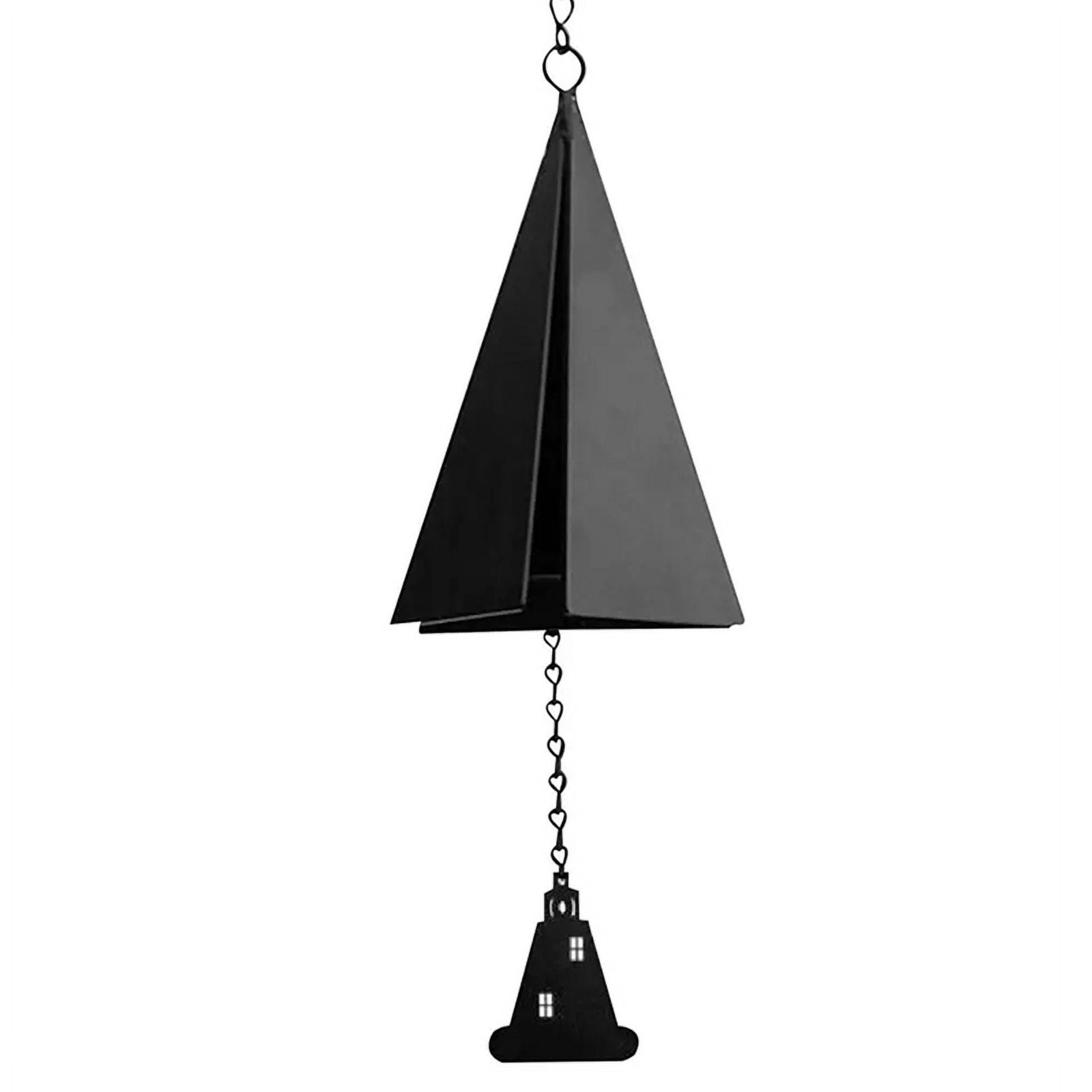 Watchtower Wind Chime Iron Triangle Wind Chime Pendant Decoration iron ...