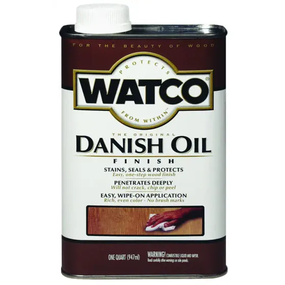 Watco 65141 Golden Oak Danish Oil Finish Quart, Each - Walmart.com