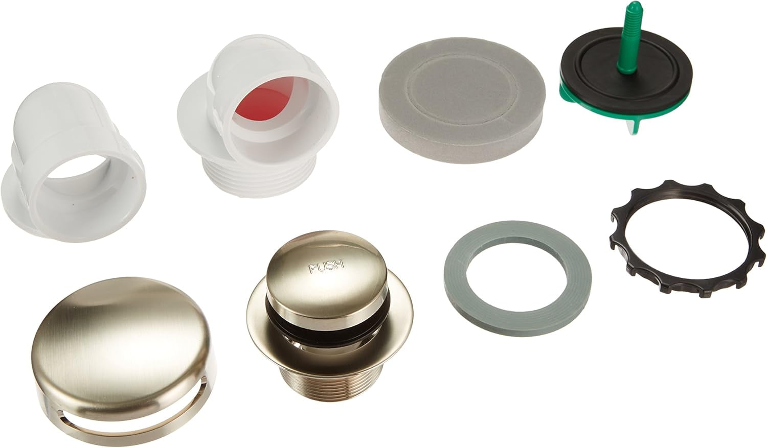 Watco 901-FA-PVC-BN Innovator Foot Actuated Half Kit, Brushed Nickel - Walmart.com