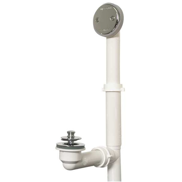 Watco Shower Drain,16 in Body H,No Grid 500-LT-PVC-CP - Walmart ...