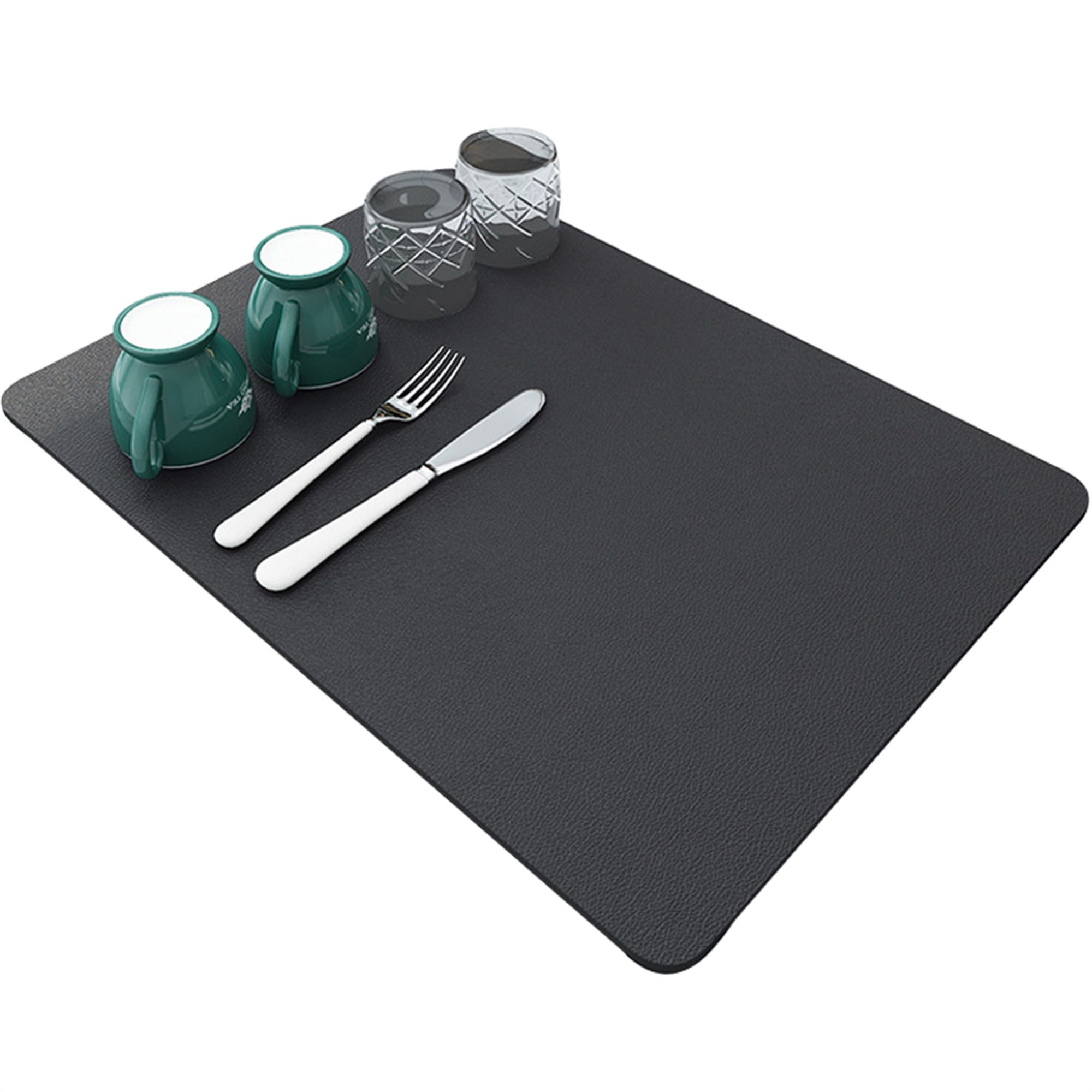 Water Absorbent Mat, Non-slip Kitchen Counter Mat Rubber Placemat ...