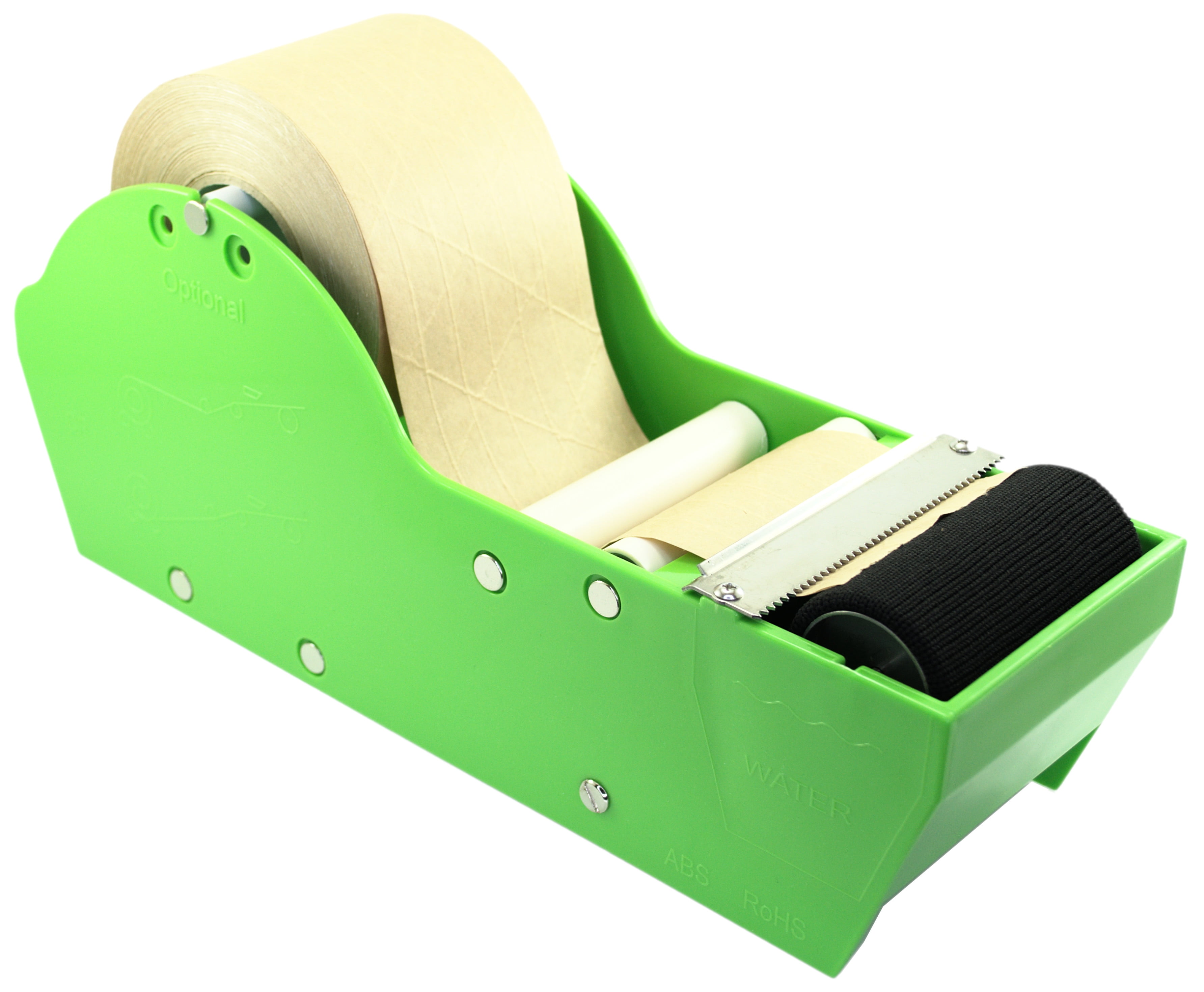 Water Activated Manual Desktop Gum Tape Dispenser Green with Reinforced ...