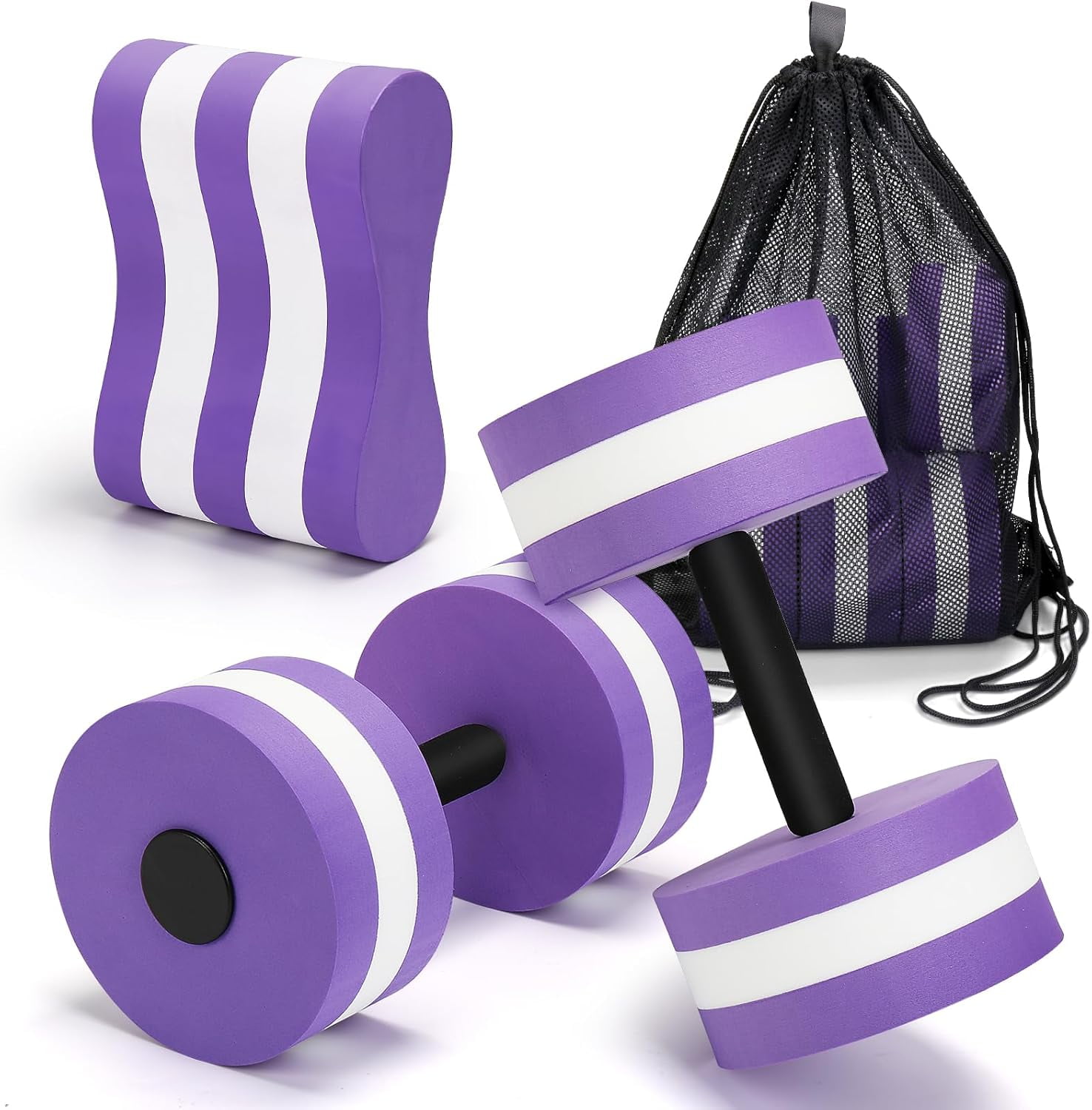 Water Aerobics Set for Aquatic Exercise, Pool Fitness Equipment Foam ...