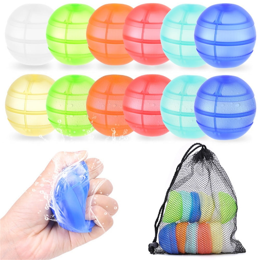 Water Ball Toy , Reusable Water Balloons - Refillable Water Balls for ...