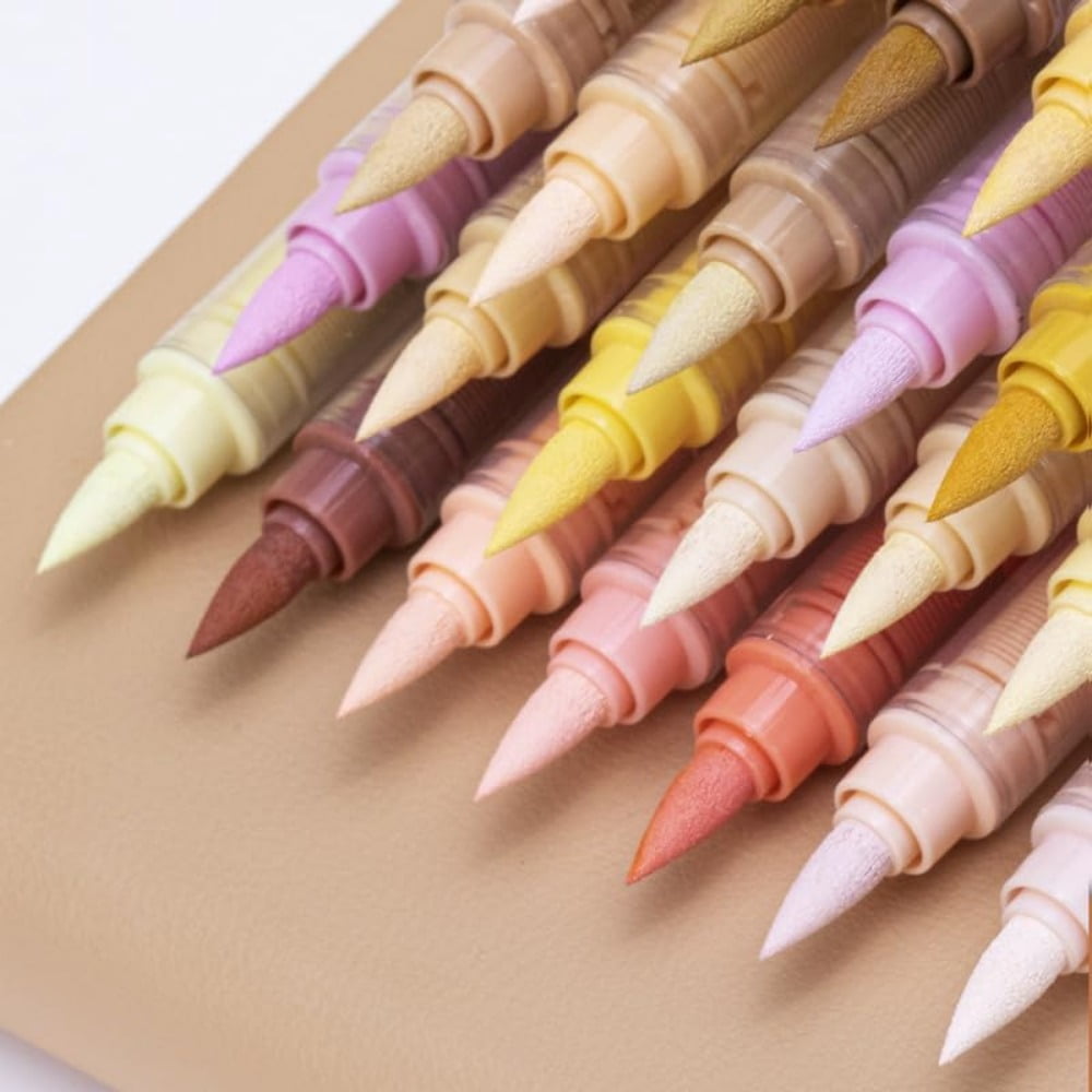 Water-Based Acrylic Markers Set, Paint Marker Pens, 24 Colors Acrylic ...