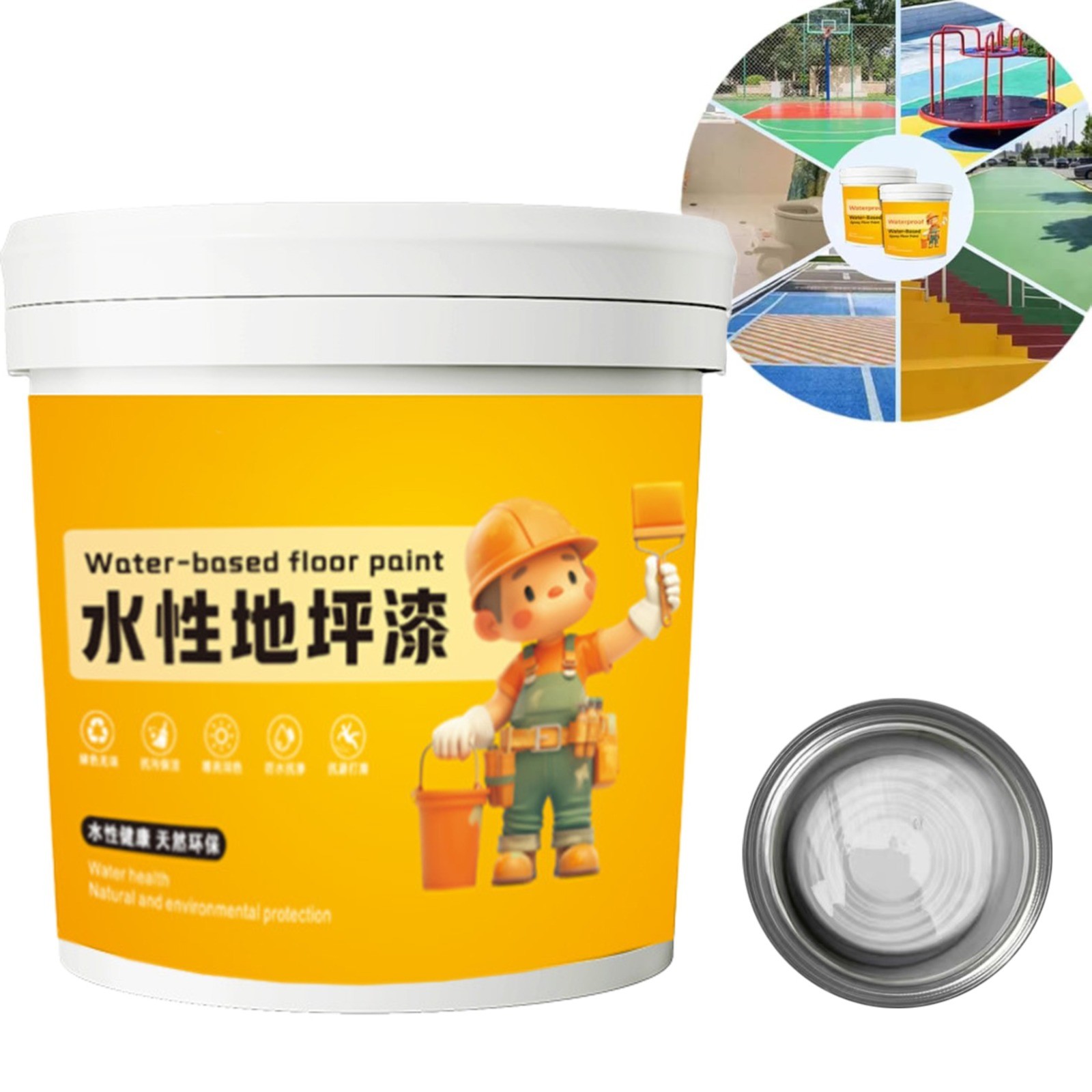 Water Based Epoxy Floor Paint Anti Slip Water Based Floor Paint Water