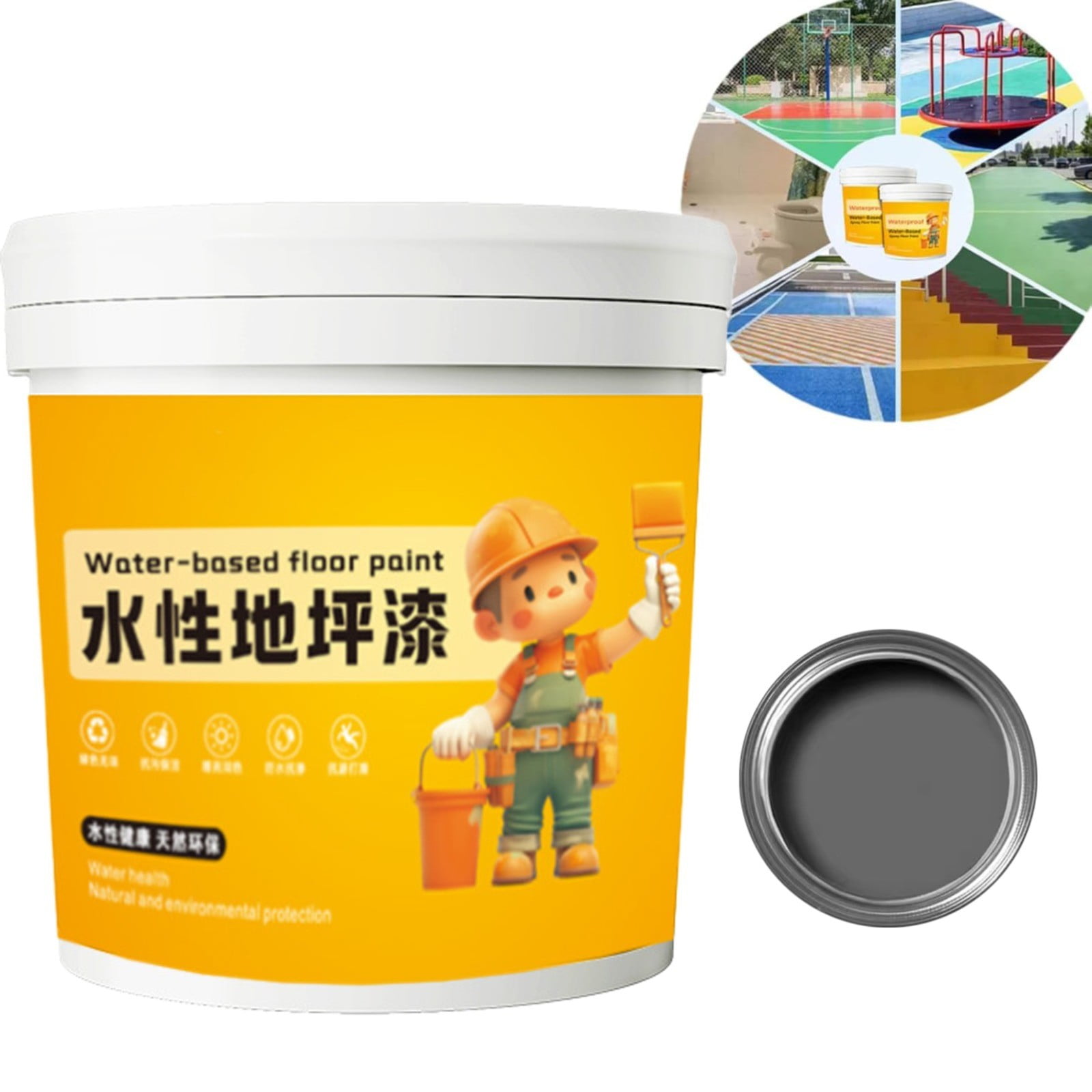 Water Based Epoxy Floor Paint Anti Slip Water Based Floor Paint Water ...