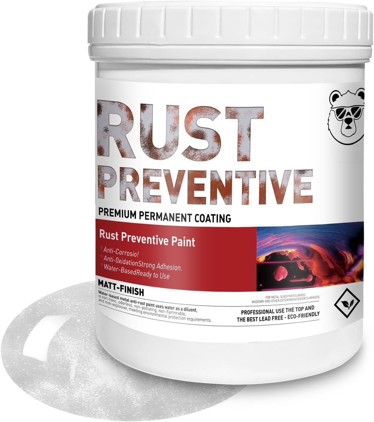 , Water-Based Rust-Proof , 16 fl oz, Primer and Protective Coating ...