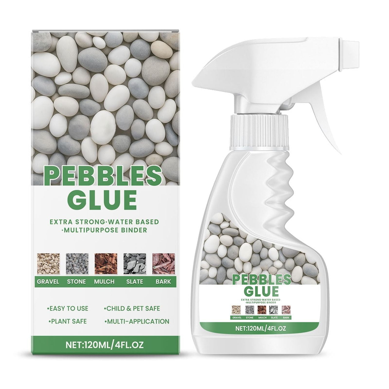 Water-Based Stone & Pebble Binder - Easy Application -Safe - Weather ...