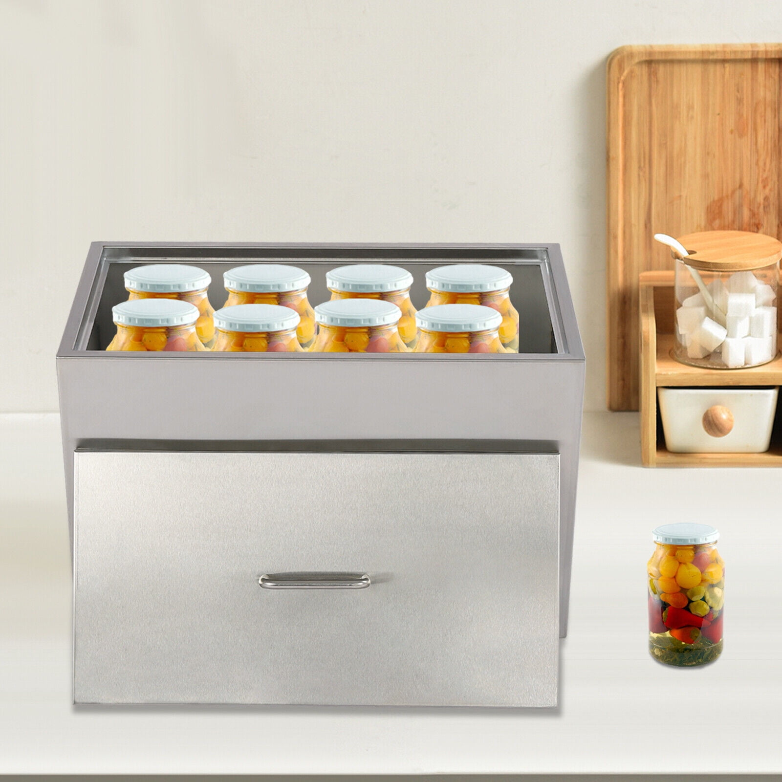 50L Water Bath Canner Stove Top Canner Pot Stainless Steel Boiling ...