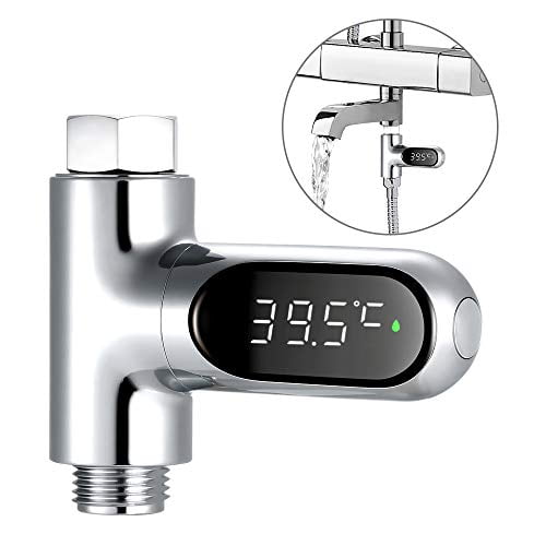 Water Bath Thermometer LED Digital Shower Temperature Display 0~100 ...