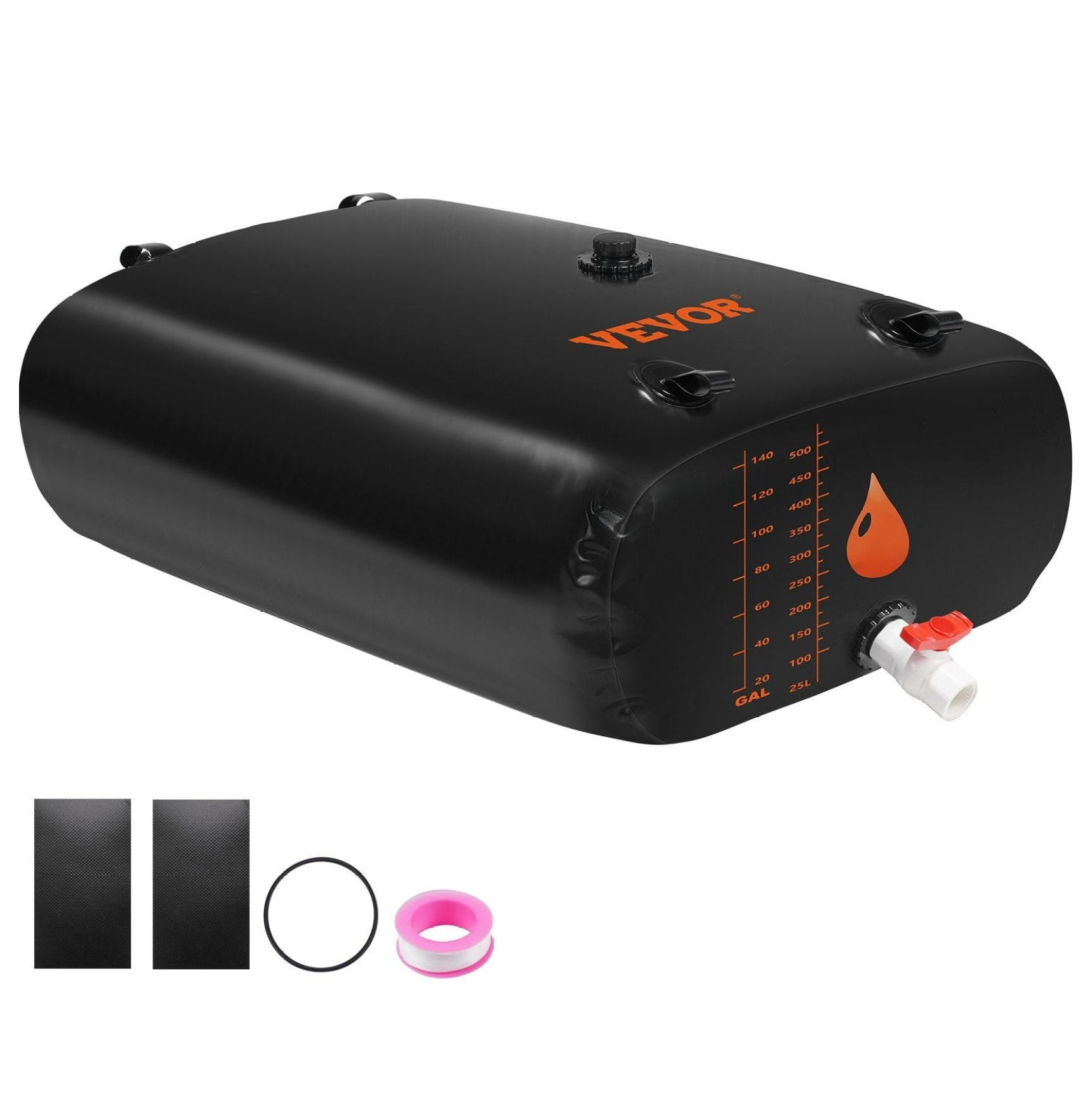 Water Bladder, 143 Gallon Large Capacity, PVC Collapsible Water Bladder ...