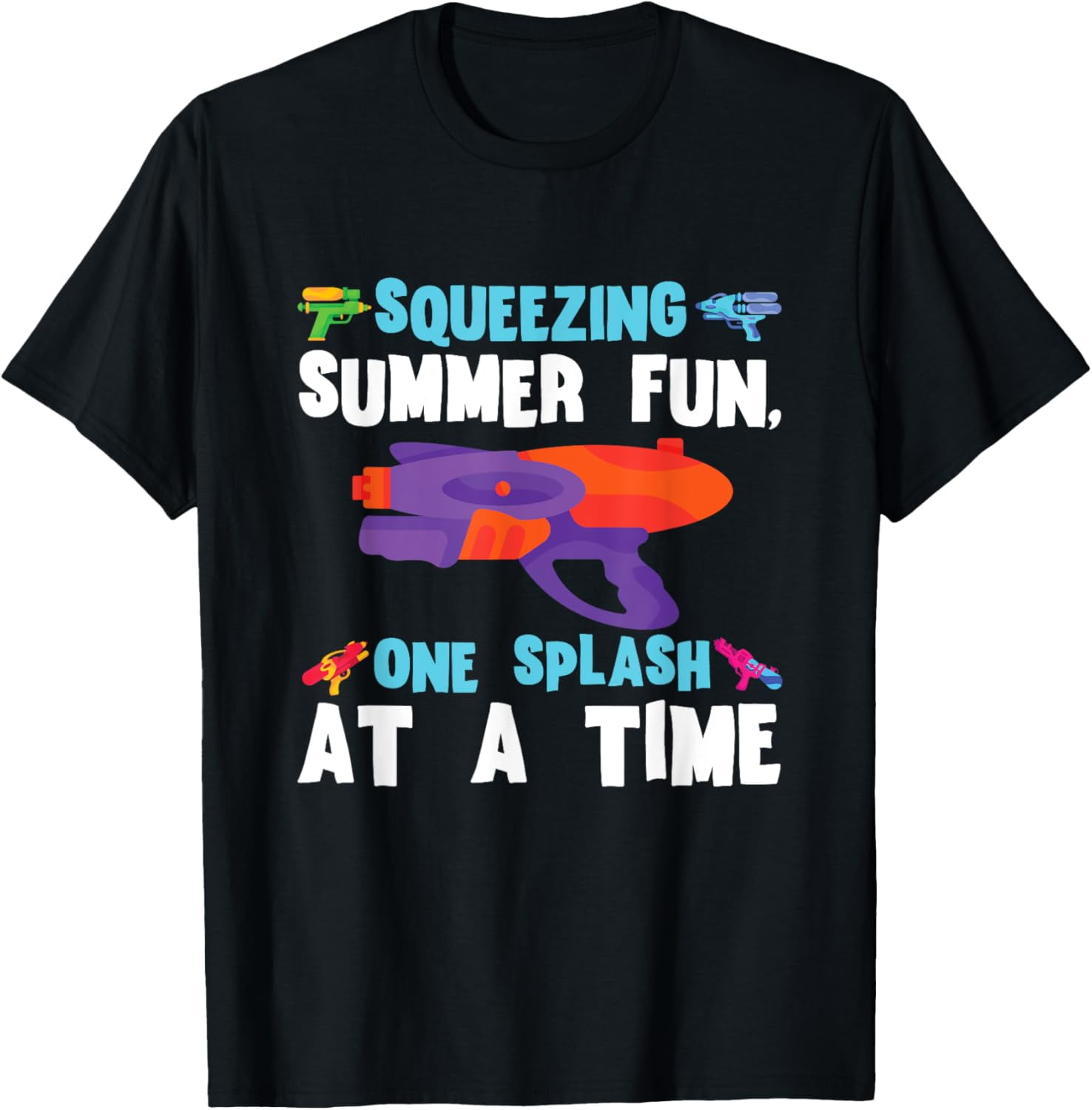 Water Blaster Squeezing Summer Fun Water Soaker Soaker T-Shirt ...