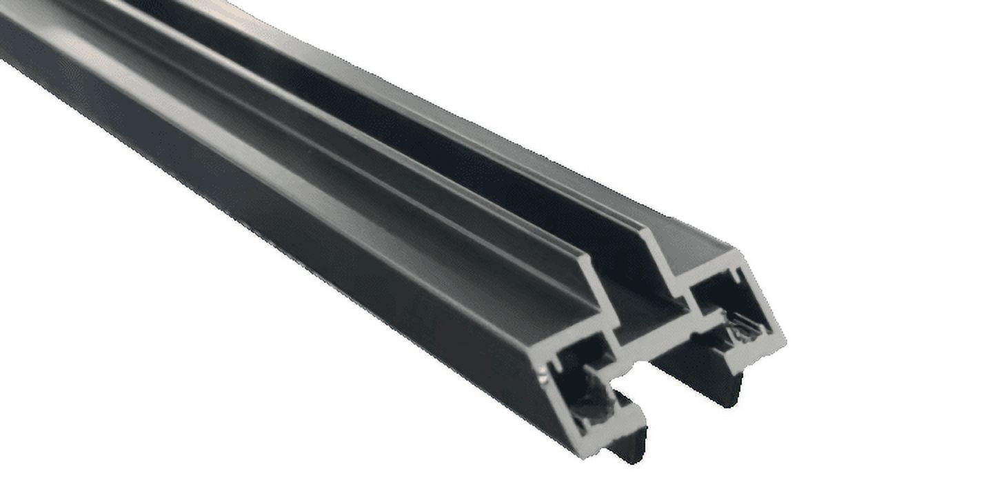 Water Blocking Shower Door Seal Strip, Matte Black Aluminum 12x15mm for ...