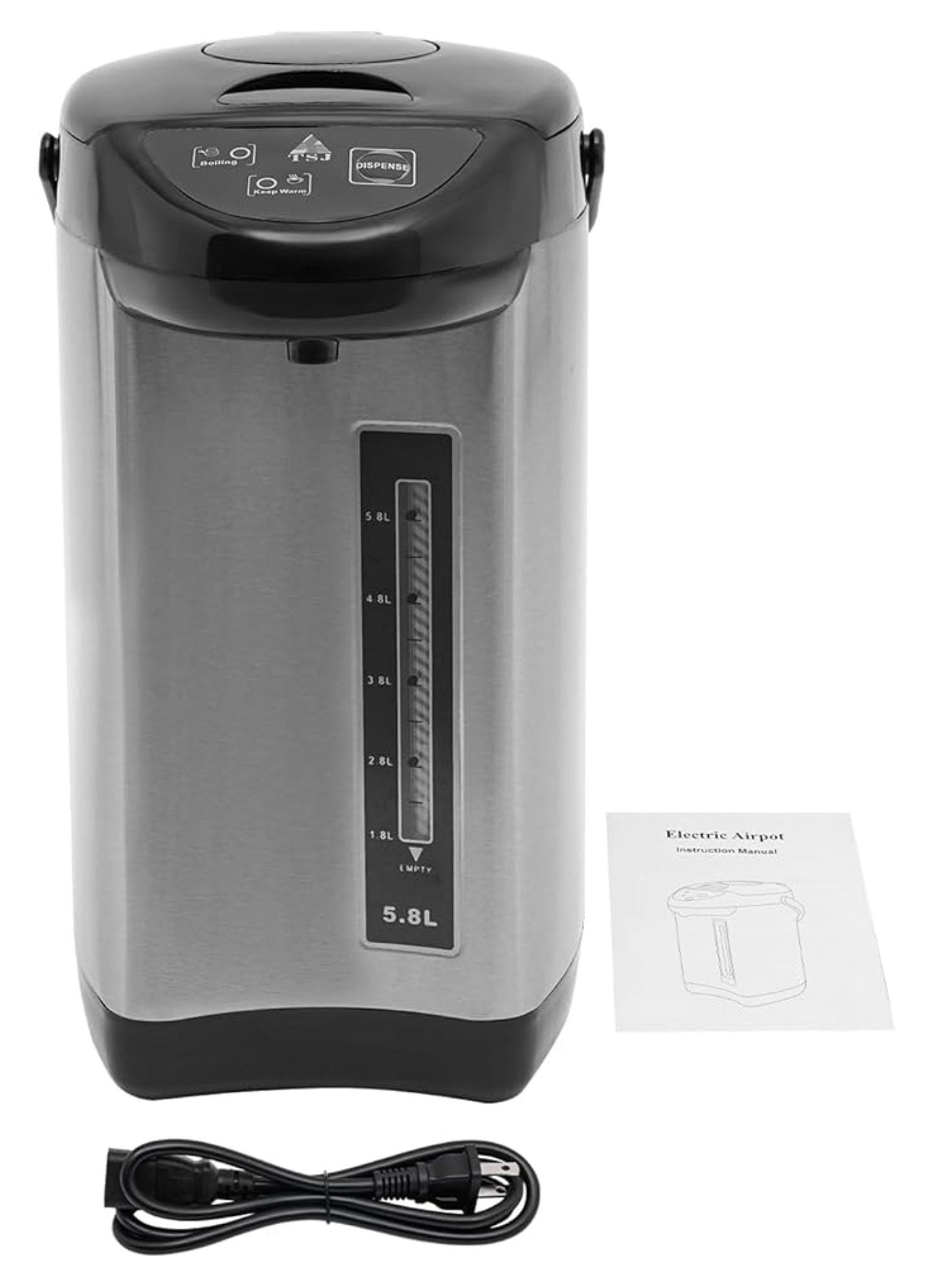 Water Boiler & Warmer 5 Liter with Safety Guard, 304 Stainless Steel ...