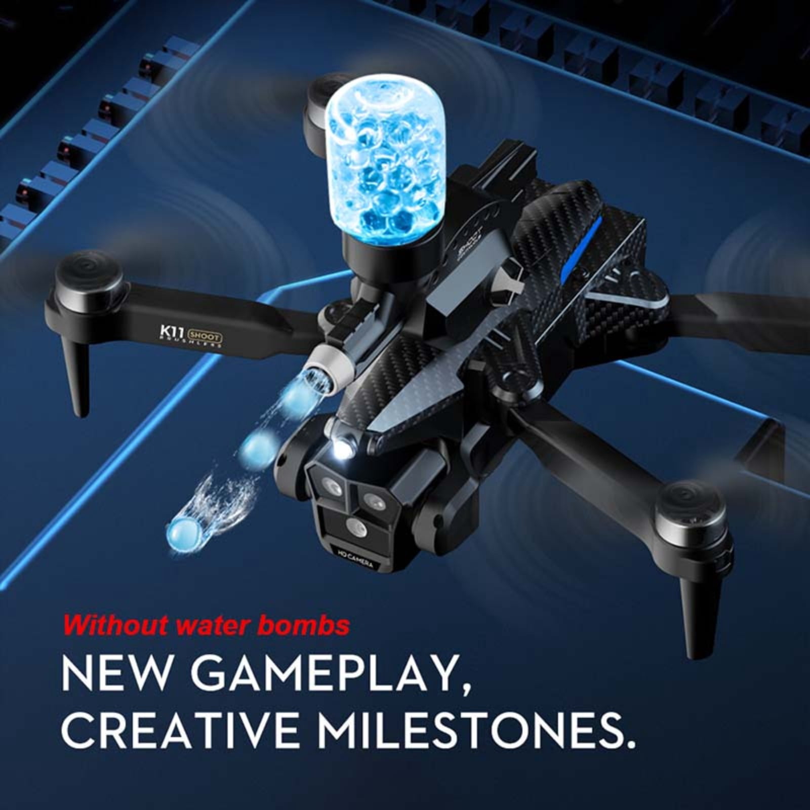 Water Bomb GPS drone - long-range, foldable FPV quadcopter, suitable ...