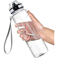 2 Liter Water Bottles - Big Water Jugs - 2.2L 74oz LeakProof - Clear ...
