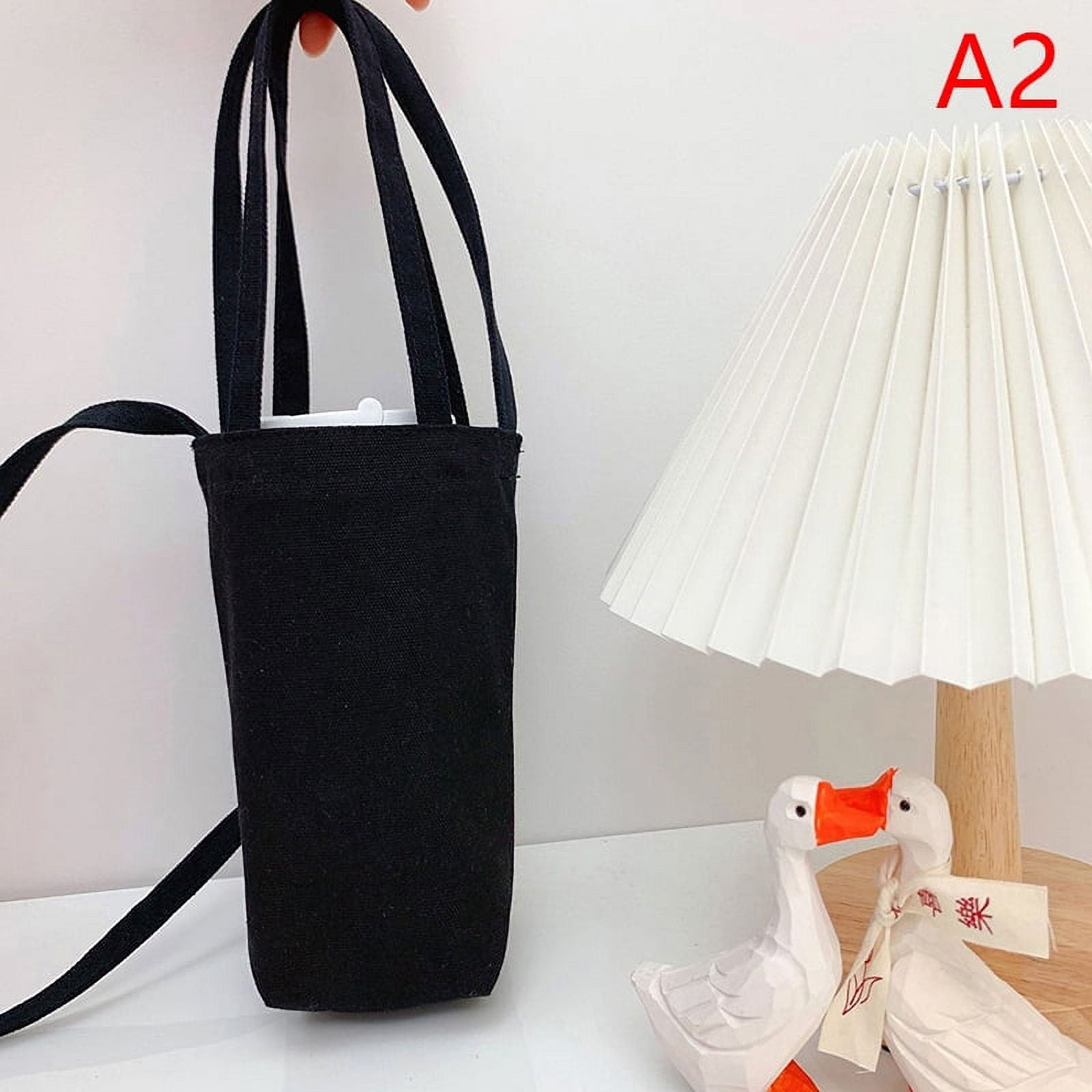 Water Bottle Bag Crossbody Simple Solid Color Cup Protector Portable ...
