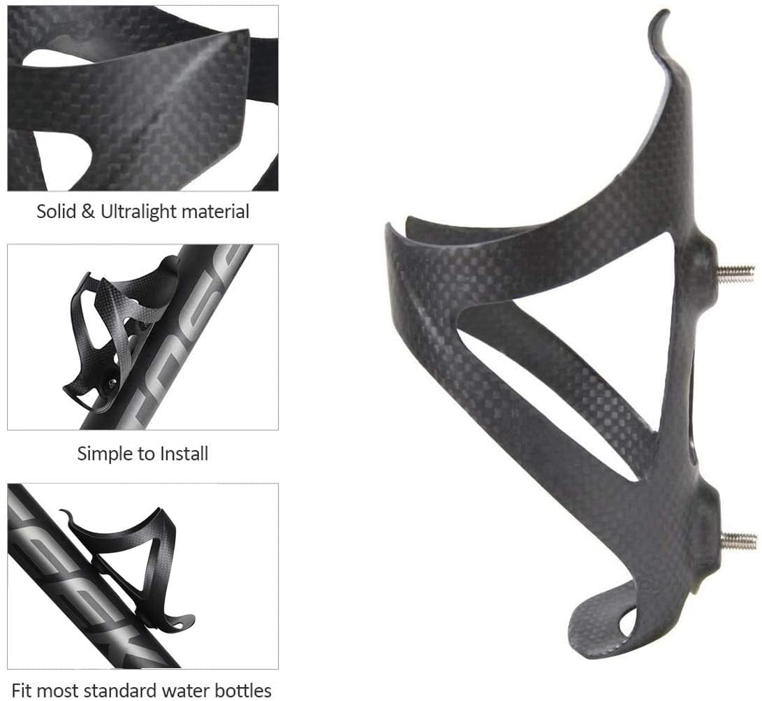 Water Bottle Cage, 3k Matte Full Carbon Fiber Lightweight and Strong ...