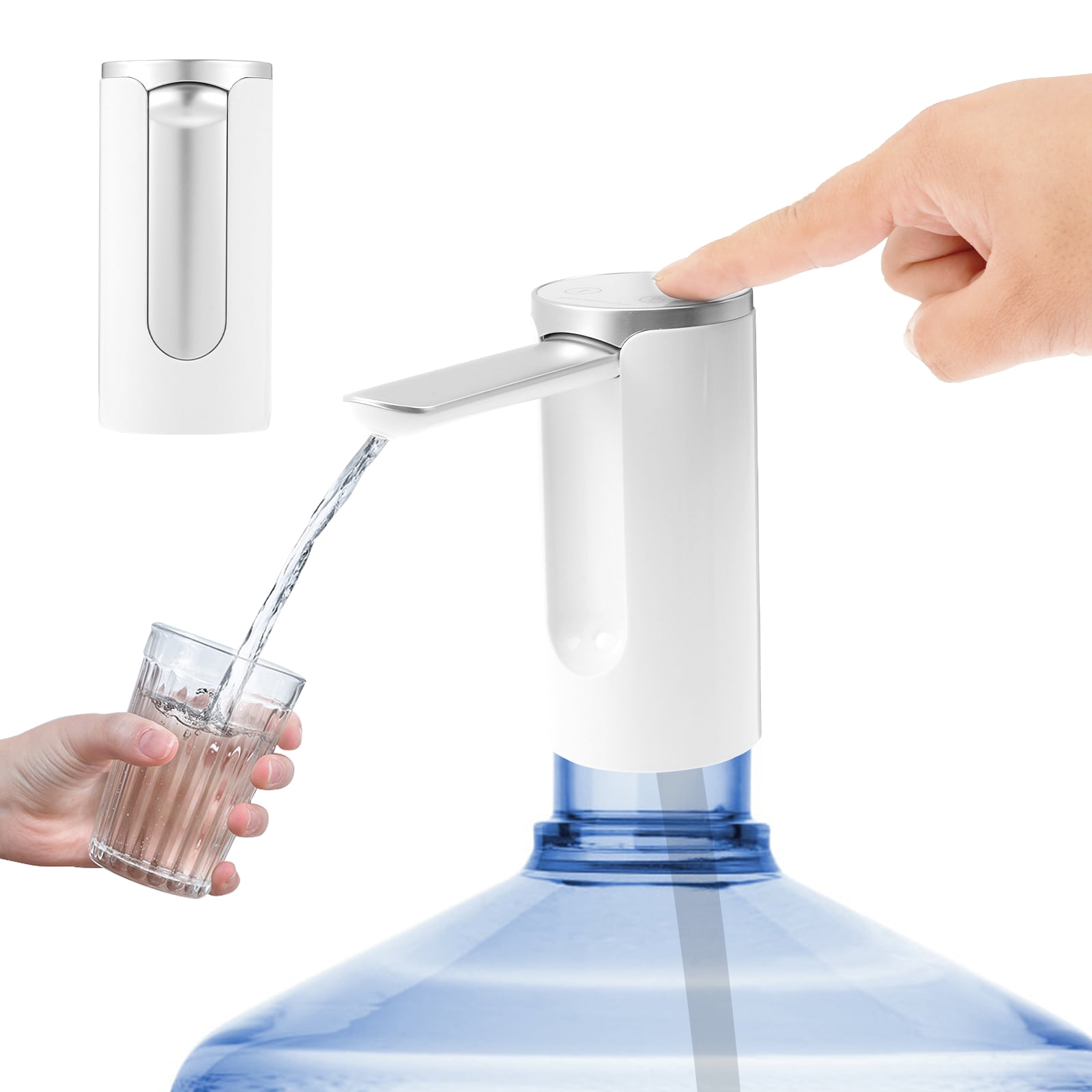Water Bottle Dispenser,Water Pump Dispenser with Foldable Water Outlet ...