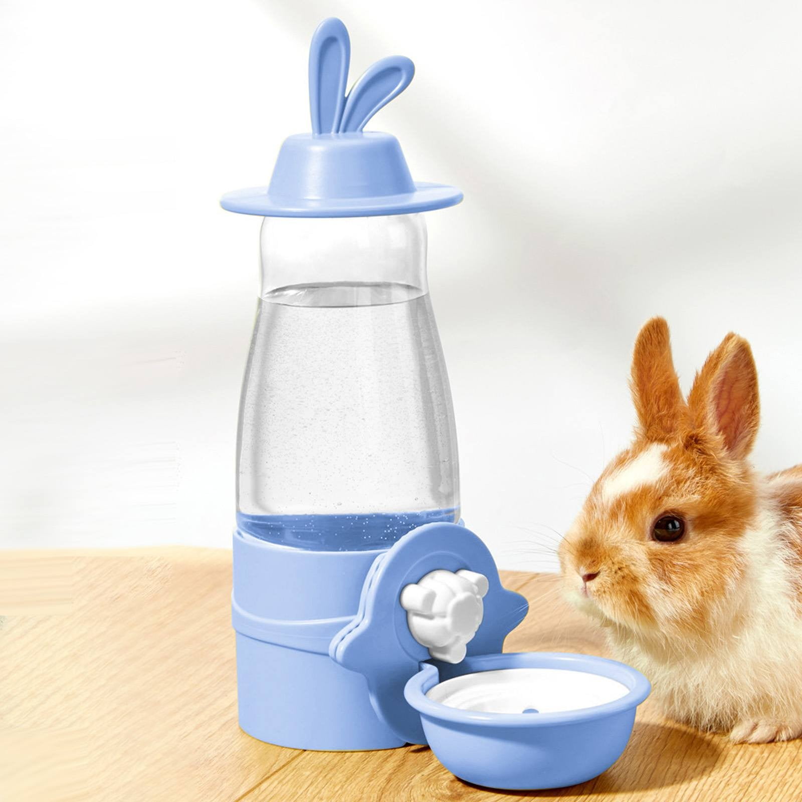 Water Bottle Hanging Rabbit Water Dispenser 600 ml Dog Crate Water Bowl ...