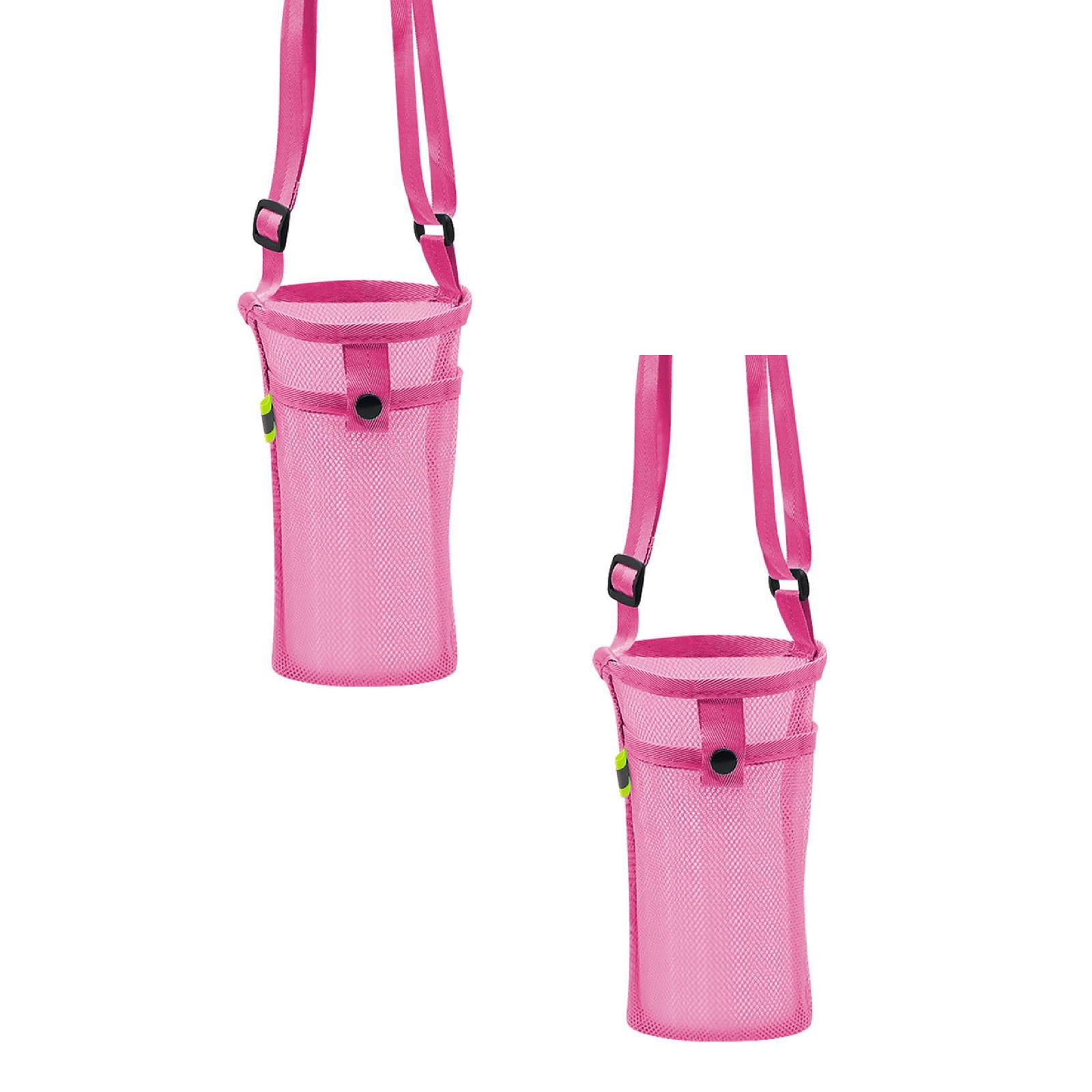 Water Bottle Holder with Strap, Mesh Water Bottle Bag Carrier with ...