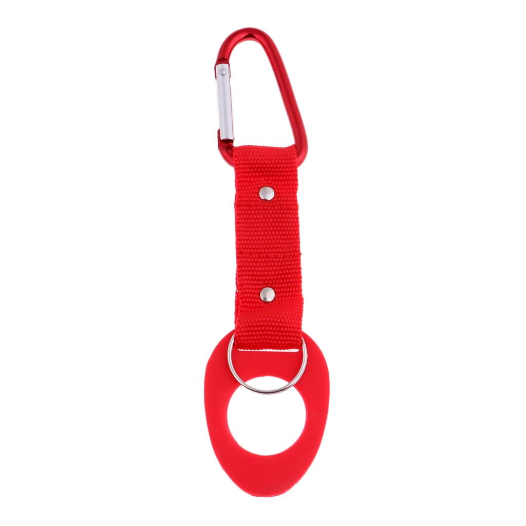 Water Bottle Hooks Belt Hanging Strap Webbing Buckle Clip Holder - Red ...