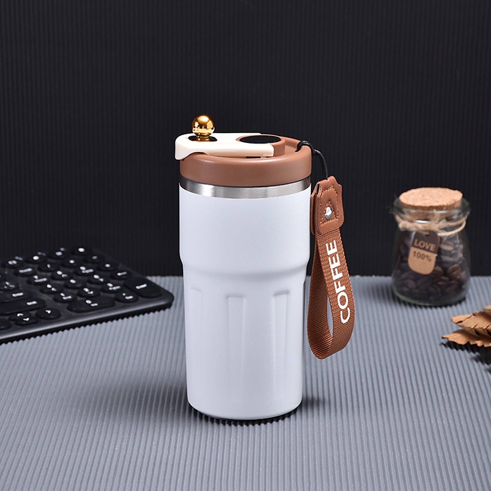 Water Bottle Intelligent Temperature Display 316 Stainless Steel Luxury Coffee Cup Car Portable ...