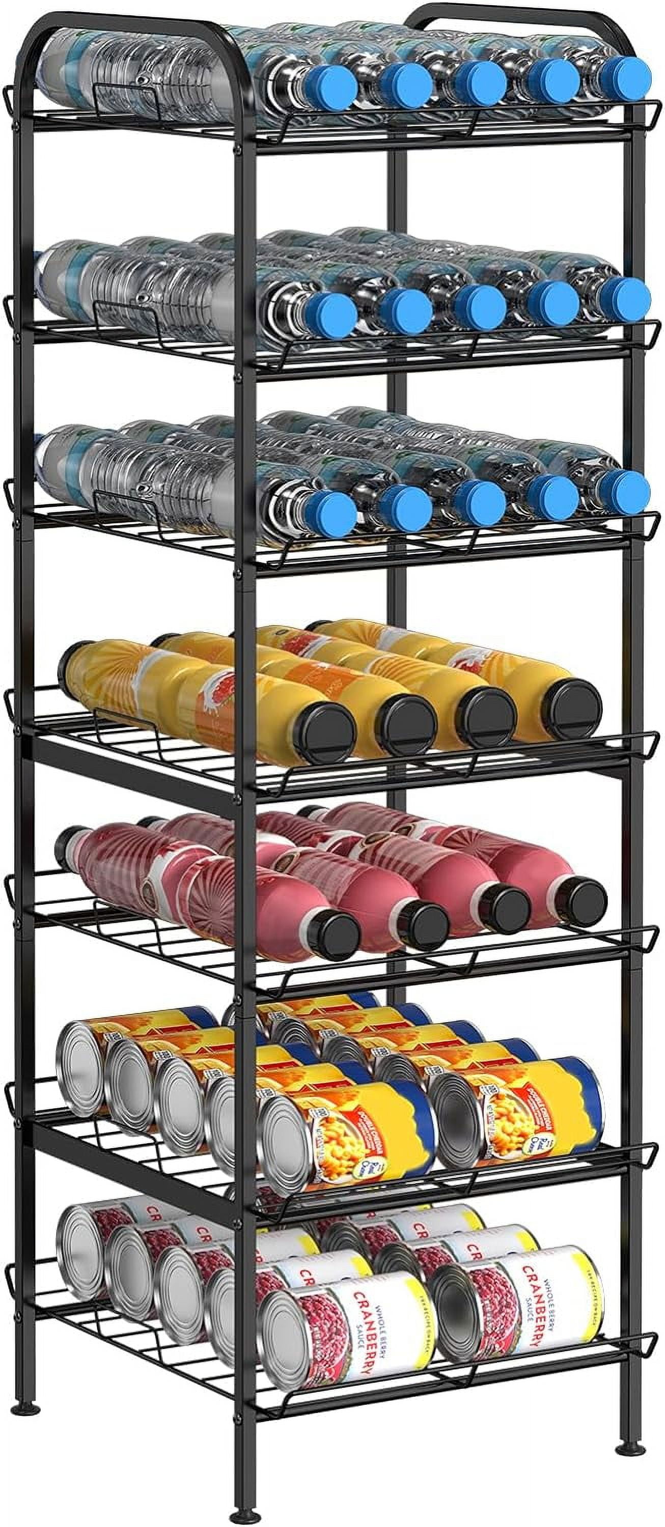 Water Bottle Organizer 7 Tier Freestanding Water Bottle Storage ...