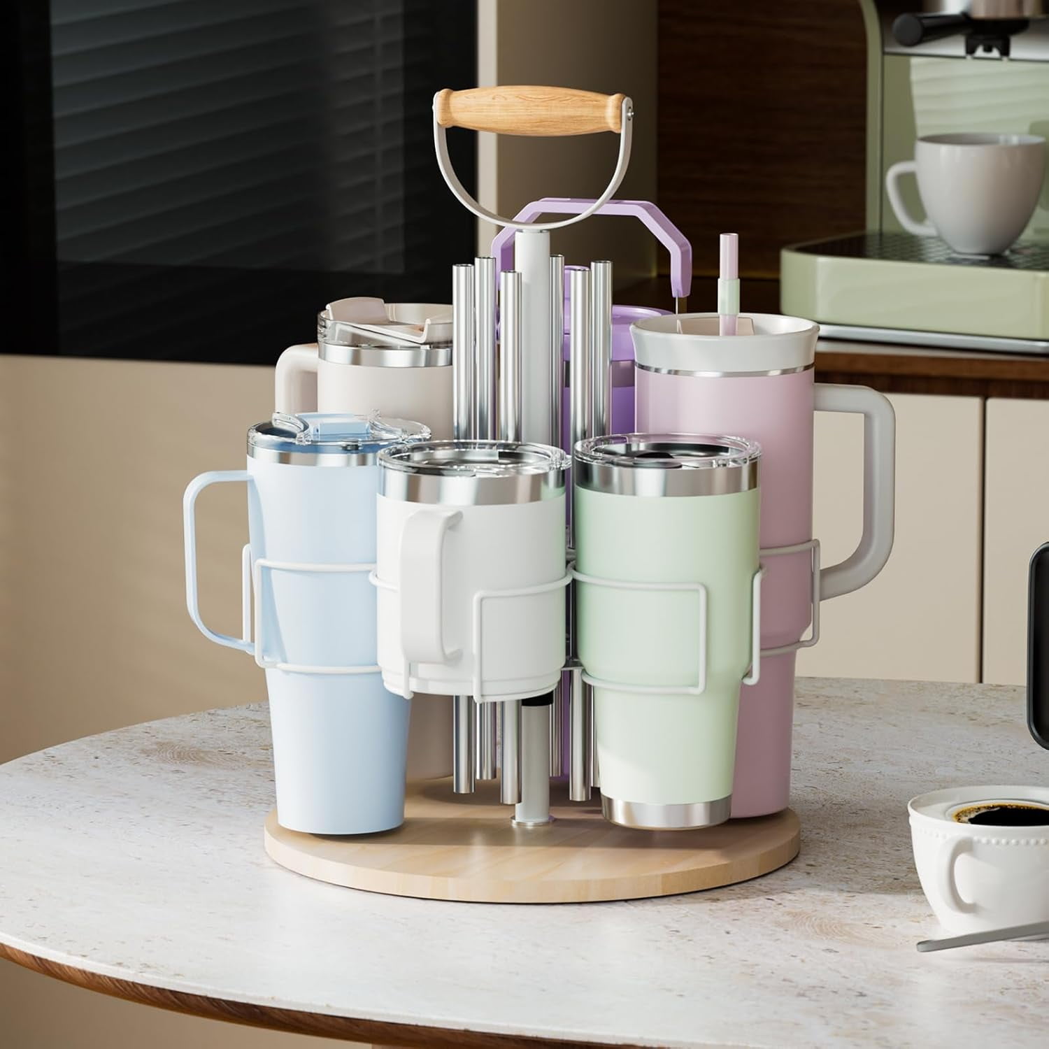 Water Bottle Organizer Compatible for Stanley 40 oz Tumbler with Handle ...