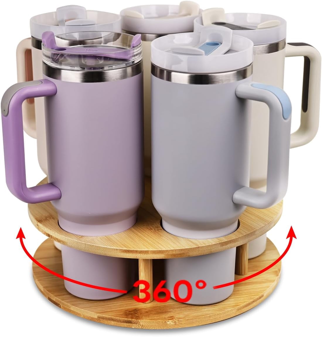 Water Bottle Organizer for Stanley 40 oz, Rotating Stanley Cup Holder ...